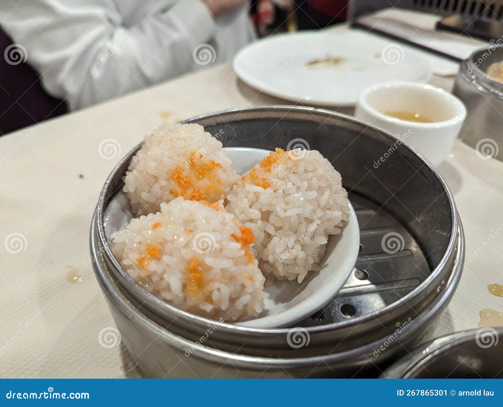 Rice roll shrimp dim sum stock image. Image of lunch - 267865301