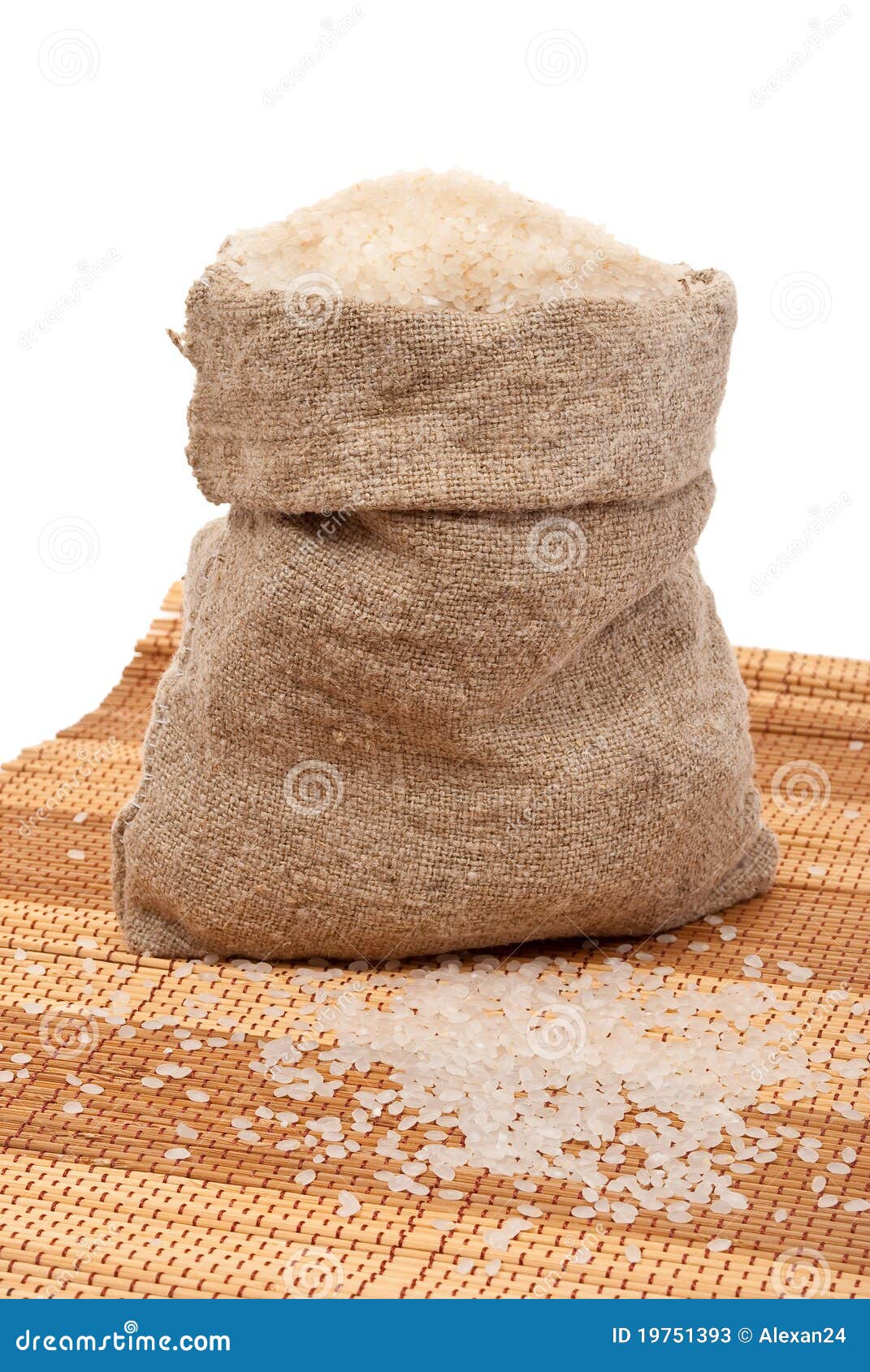 Rice sack stock image. Image of plant, burlap, heap, grains - 19751393