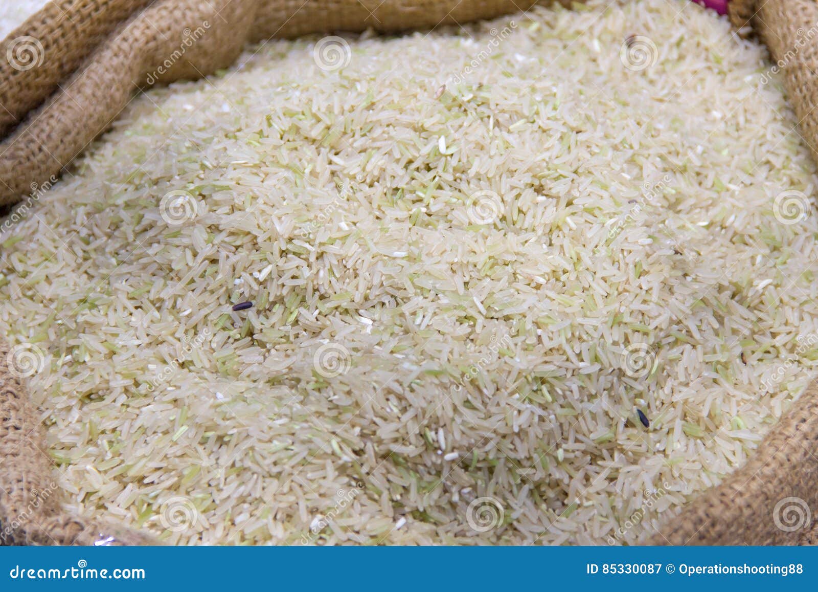 Rice in sacks stock image. Image of sack, grained, ingredient - 85330087