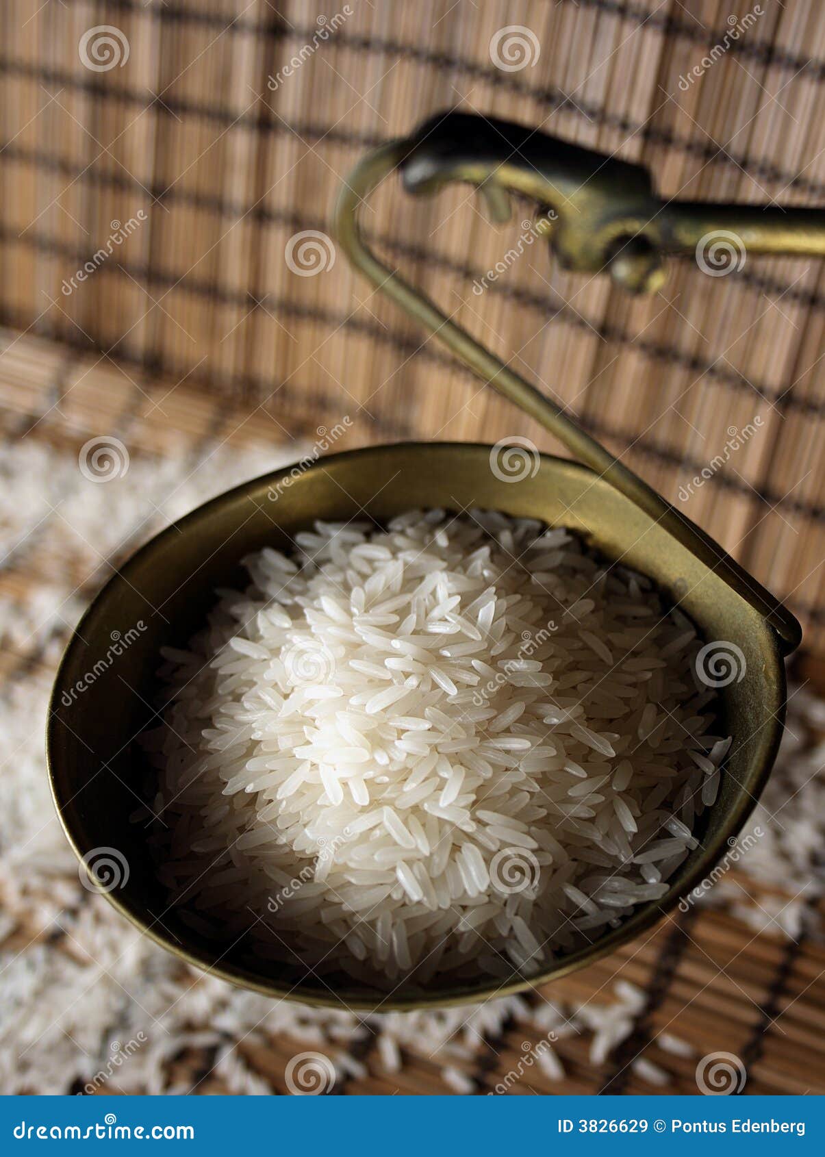 Rice on a scale stock image. Image of boil, gram, paddy - 3826629