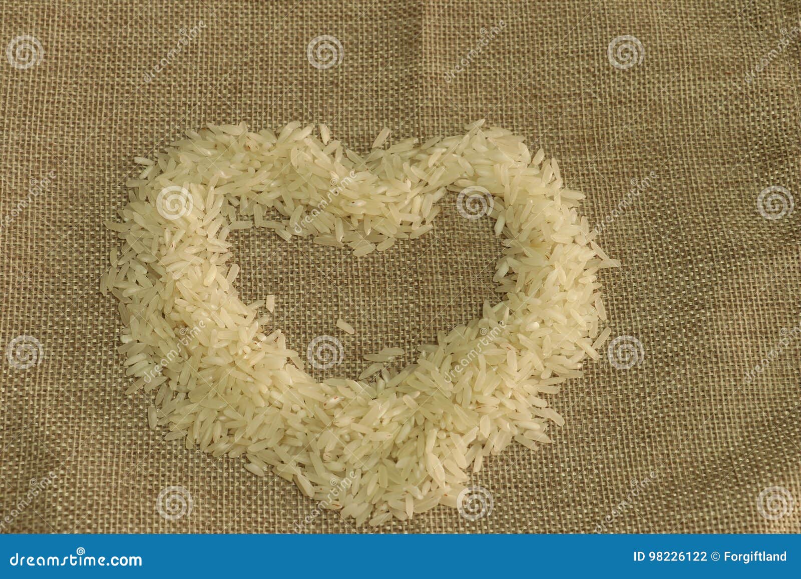 Rice Scatter on Sack Background Stock Photo - Image of asia, copy: 98226122