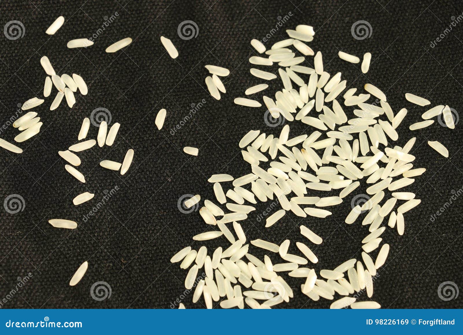 Rice Scatter on Sack Background Stock Image - Image of view ...