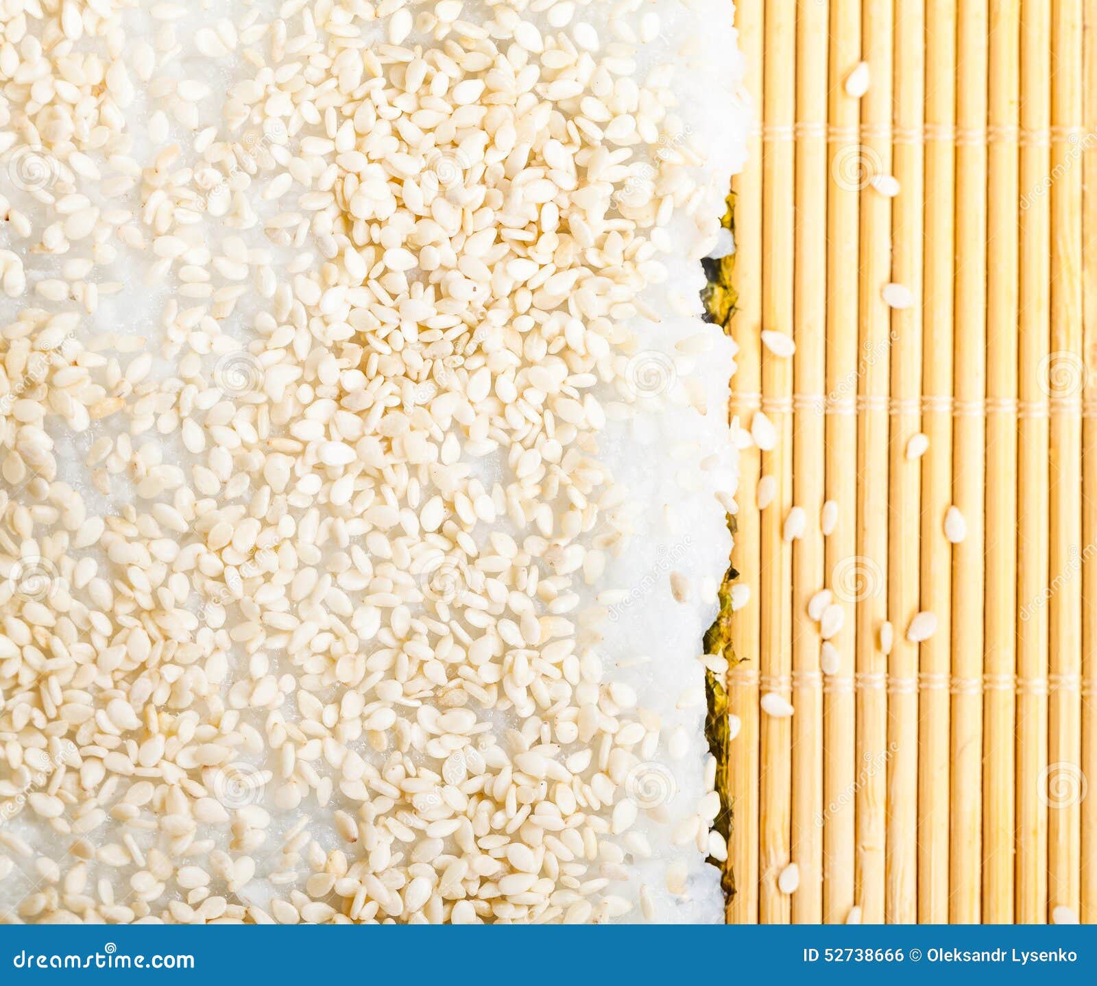Rice with sesame stock photo. Image of restaurant, asia - 52738666