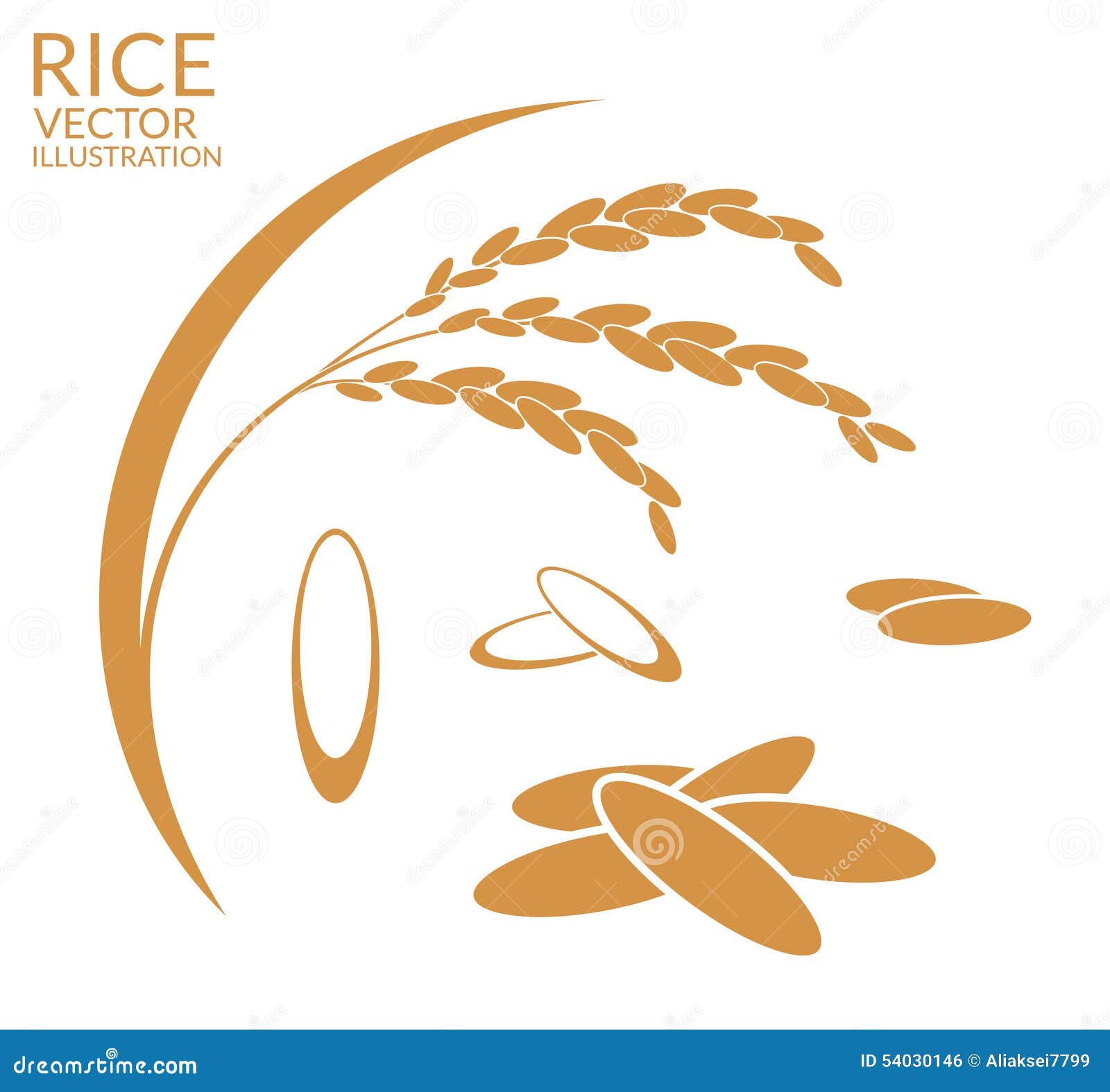 Boy Eat Rice Cartoon Vector | CartoonDealer.com #48990711