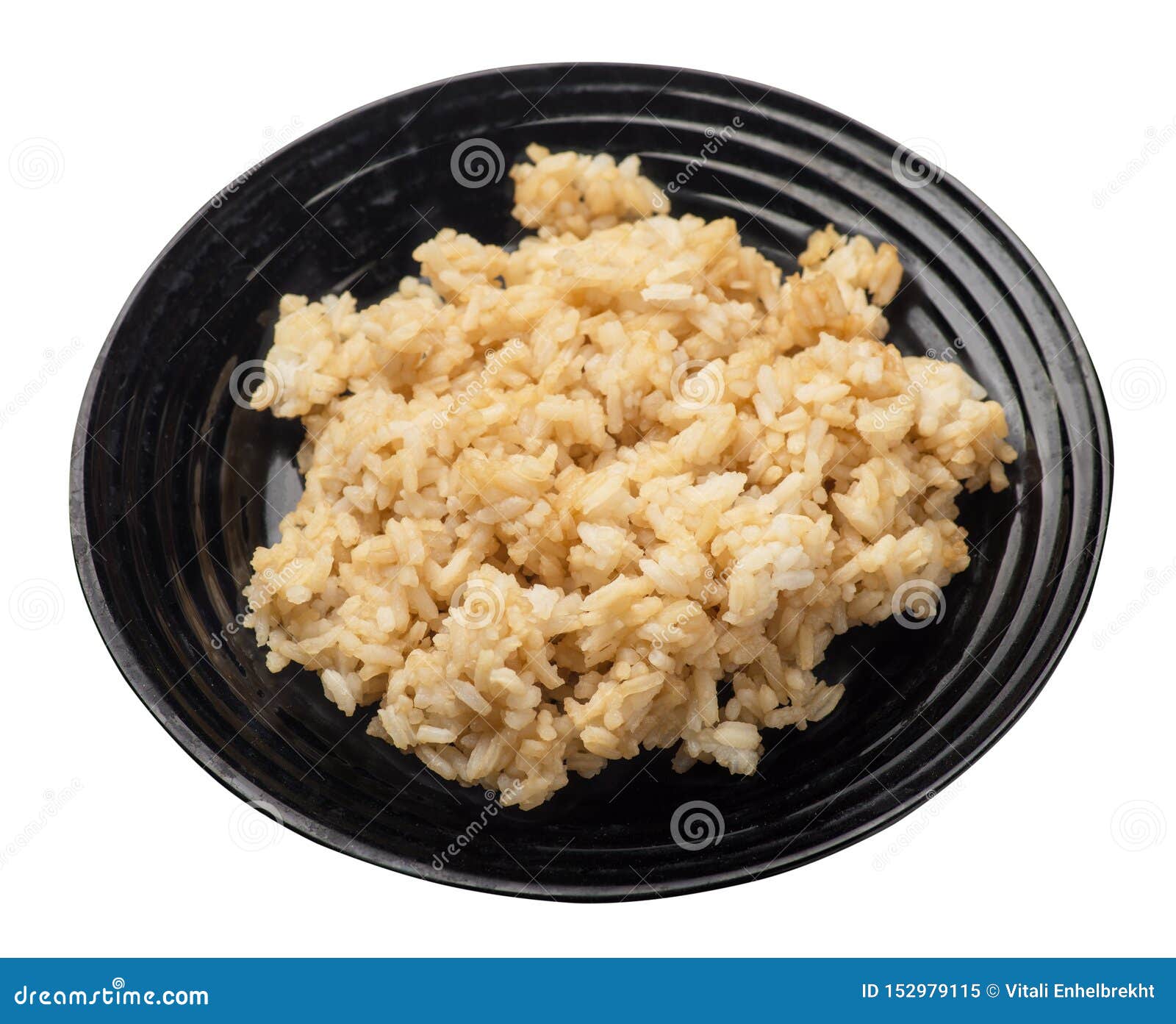 Rice In Soy Sauce Isolated On White Background. Rice In Soy Sauce On A ...