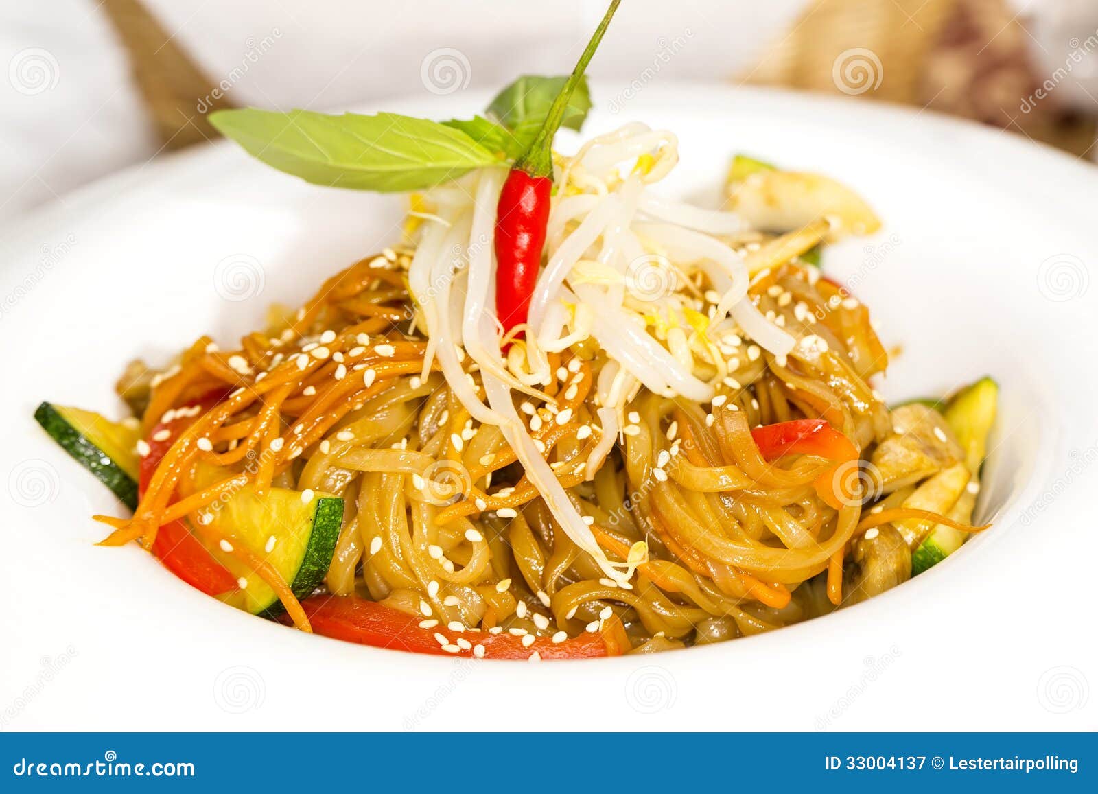 Rice Spaghetti with Vegetables Stock Image - Image of vietnam, rizopia ...