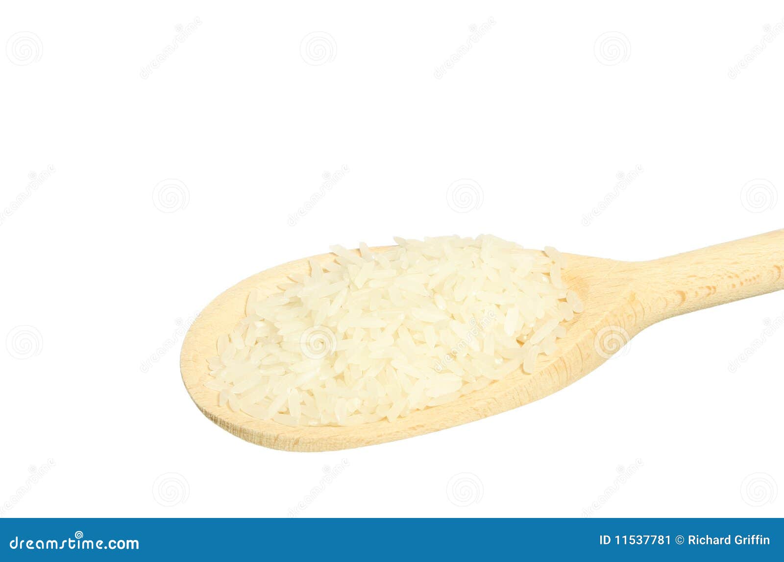 Rice in spoon stock image. Image of food, wooden, staple - 11537781