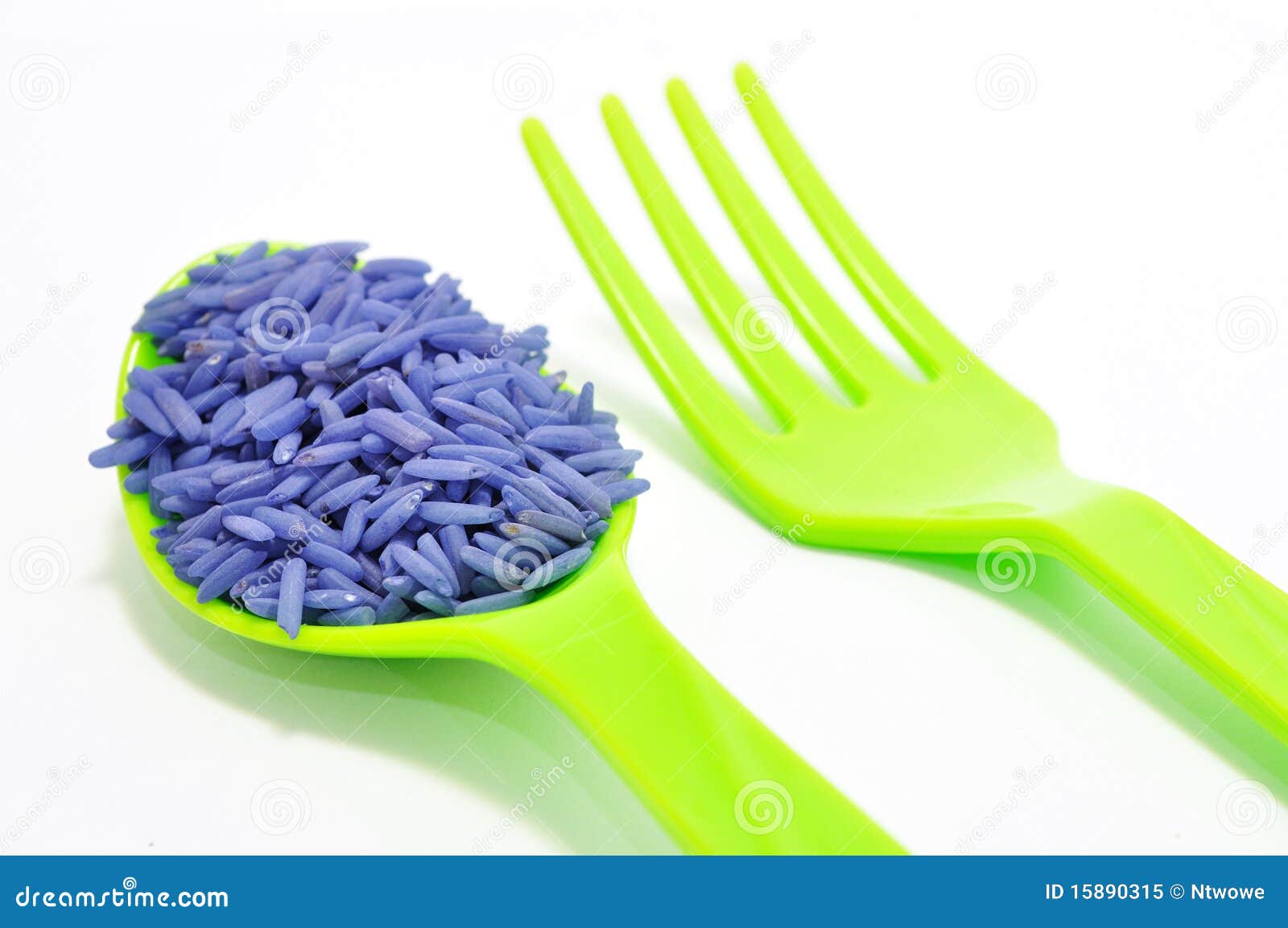 Rice in spoon stock image. Image of rice, isolated, life - 15890315