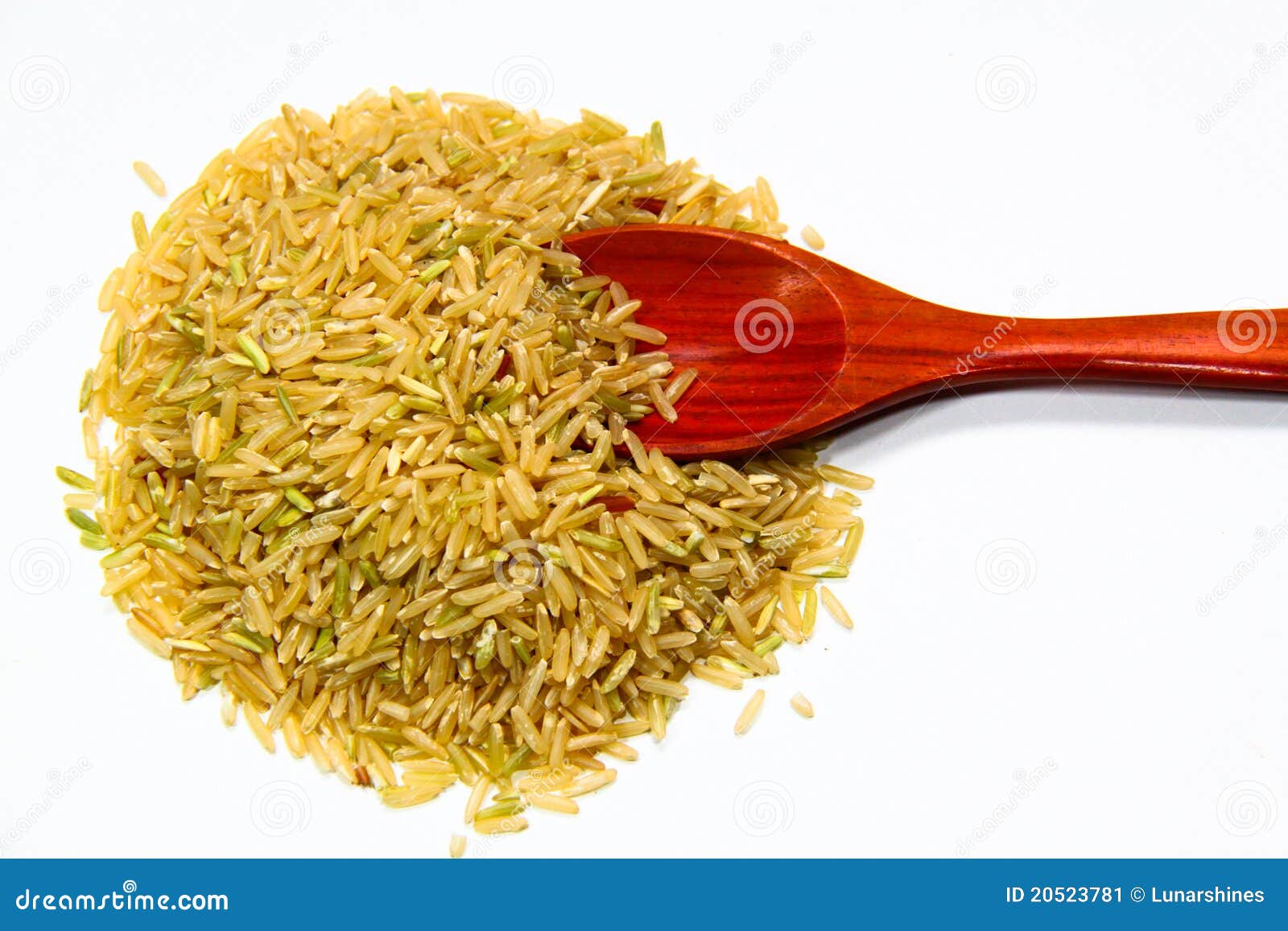 Rice and spoon stock image. Image of grain, closeup, lunch - 20523781