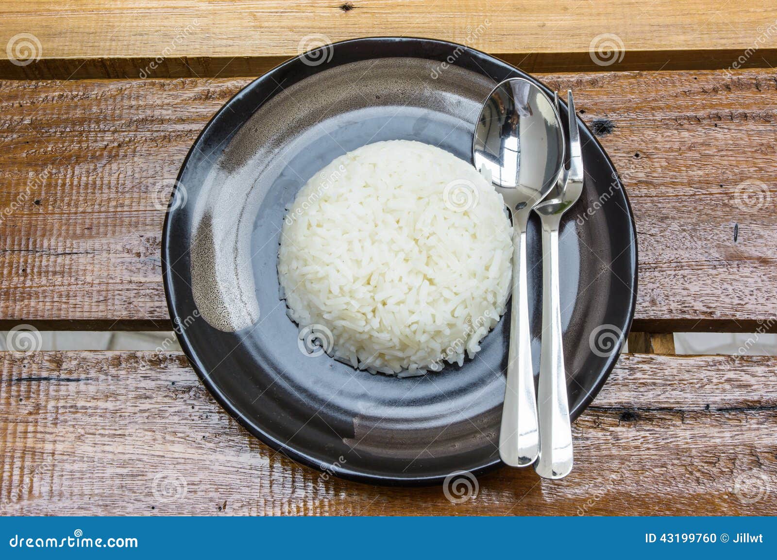 Rice and spoon stock photo. Image of textured, fresh - 43199760