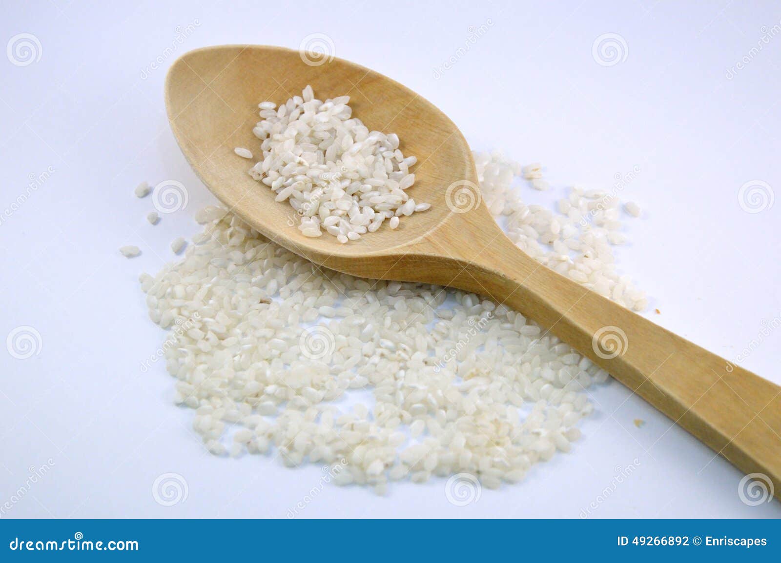 Rice spoon stock photo. Image of isolated, uncooked, isolate - 49266892