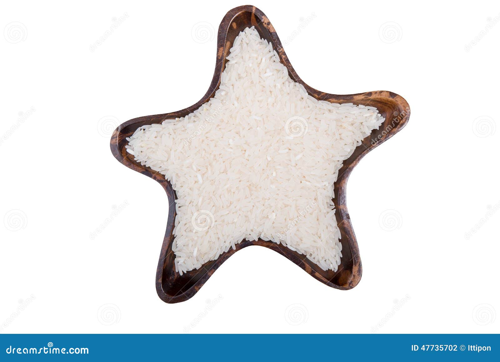 Rice in star shape stock photo. Image of wood, background - 47735702