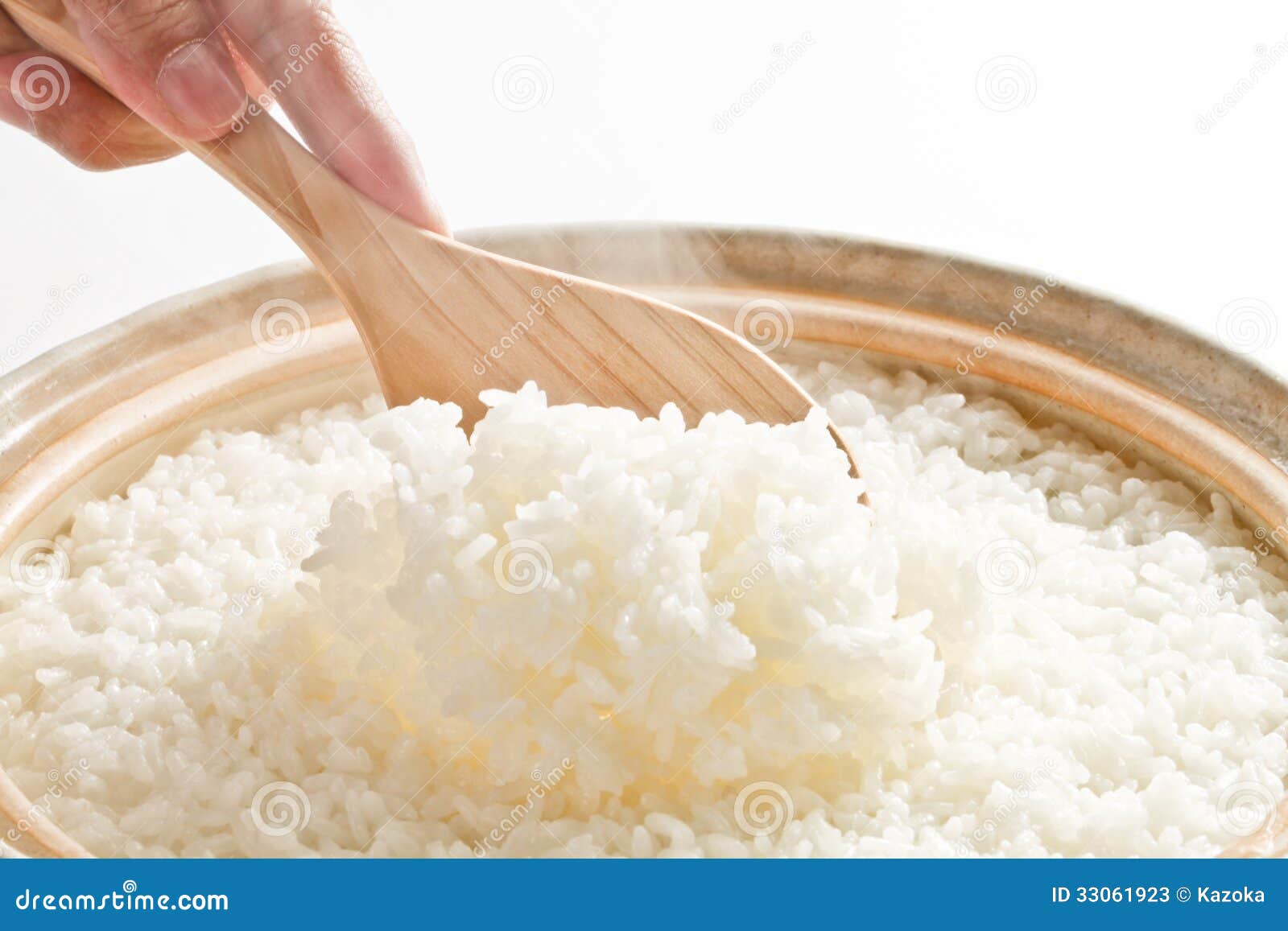 Rice, steam stock image. Image of grain, japan, japanese - 33061923