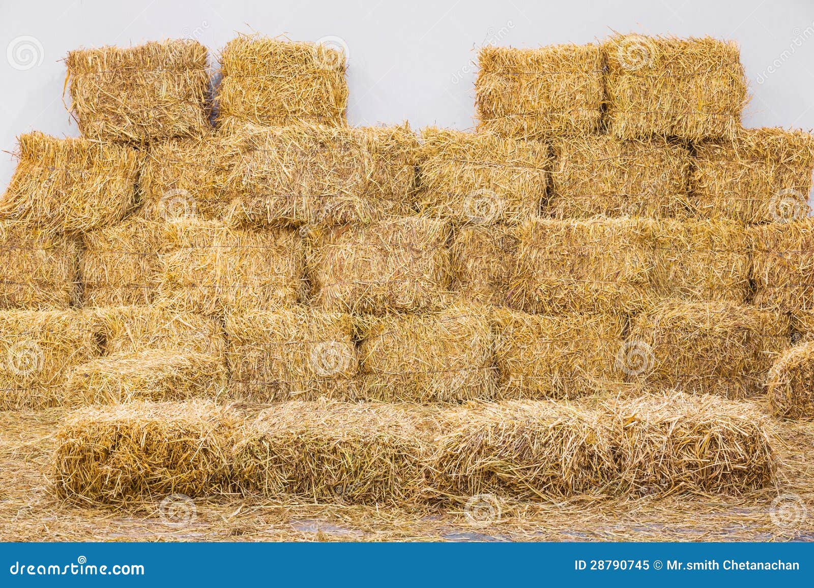 Rice straw bales stock image. Image of farmland, outdoor - 28790745
