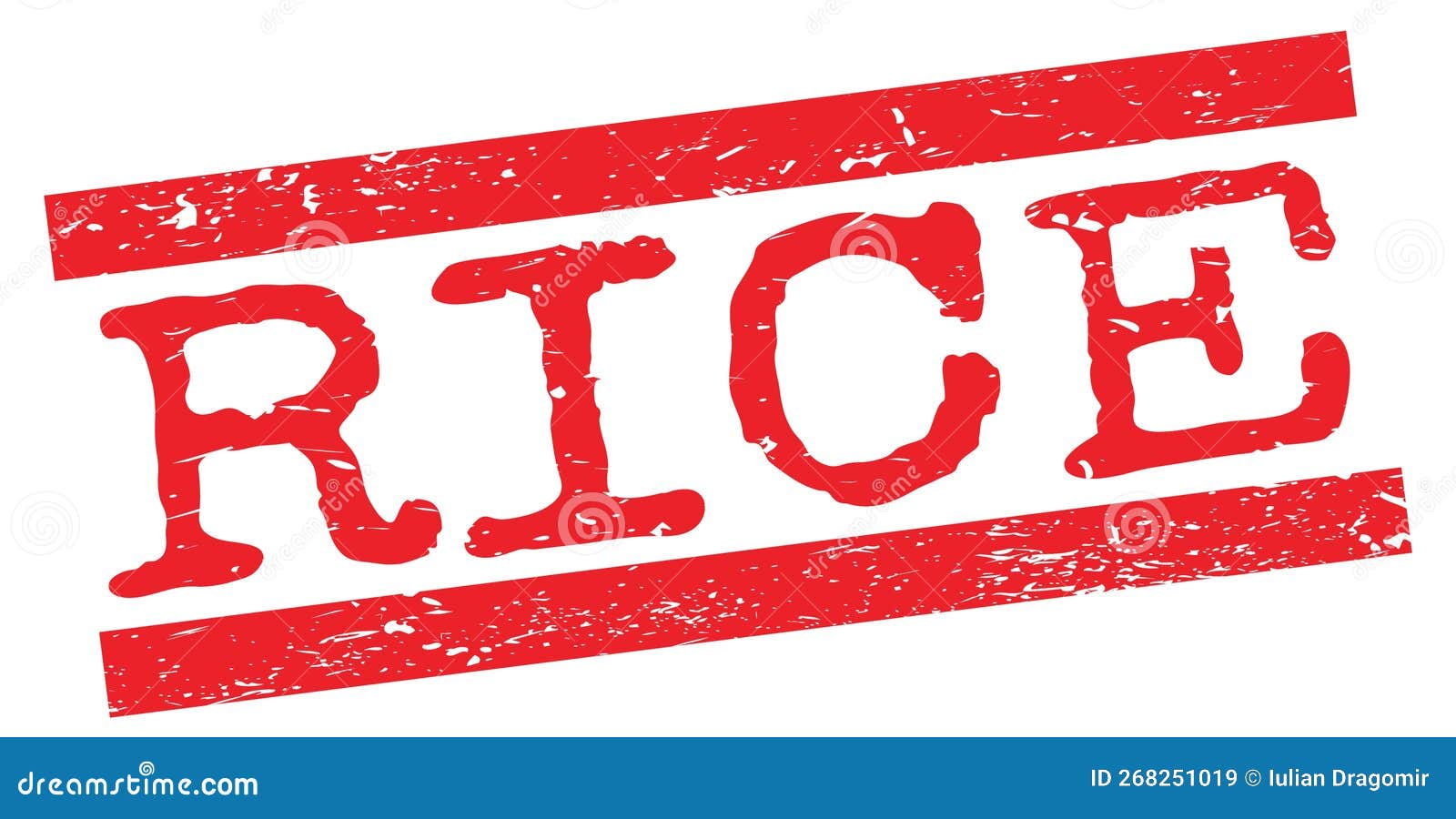 RICE Text on Red Lines Stamp Sign Stock Illustration - Illustration of ...