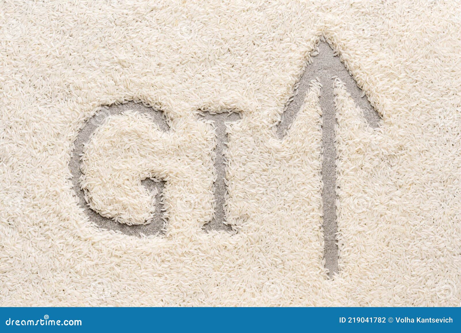Rice Texture with Text GI. the Concept of High Glycemic Index of White ...