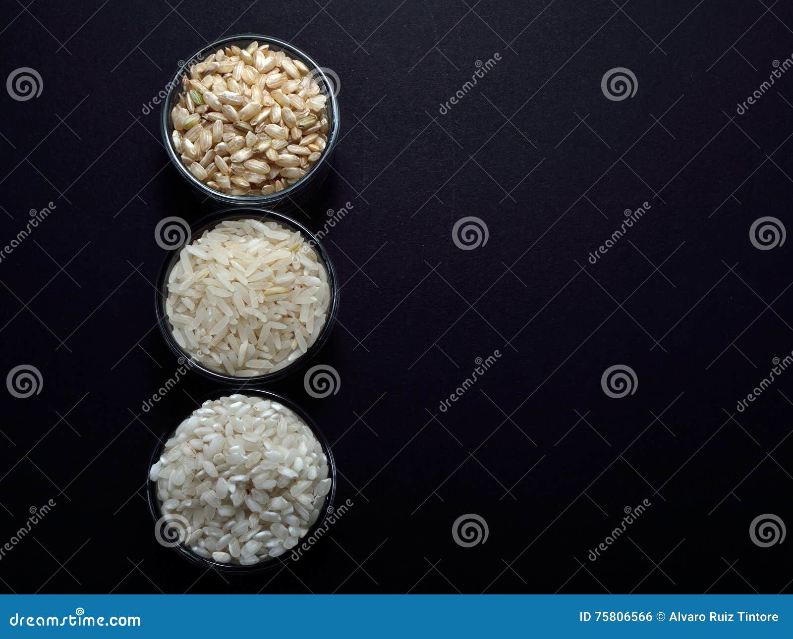 Rice stock photo. Image of cereal, grain, isolated, healthy - 75806566