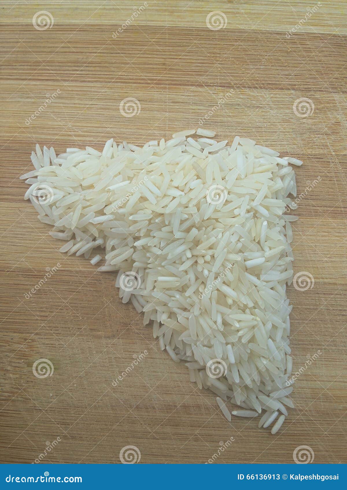 Rice Triangle on Wooden Background Stock Image - Image of crop, dieting ...