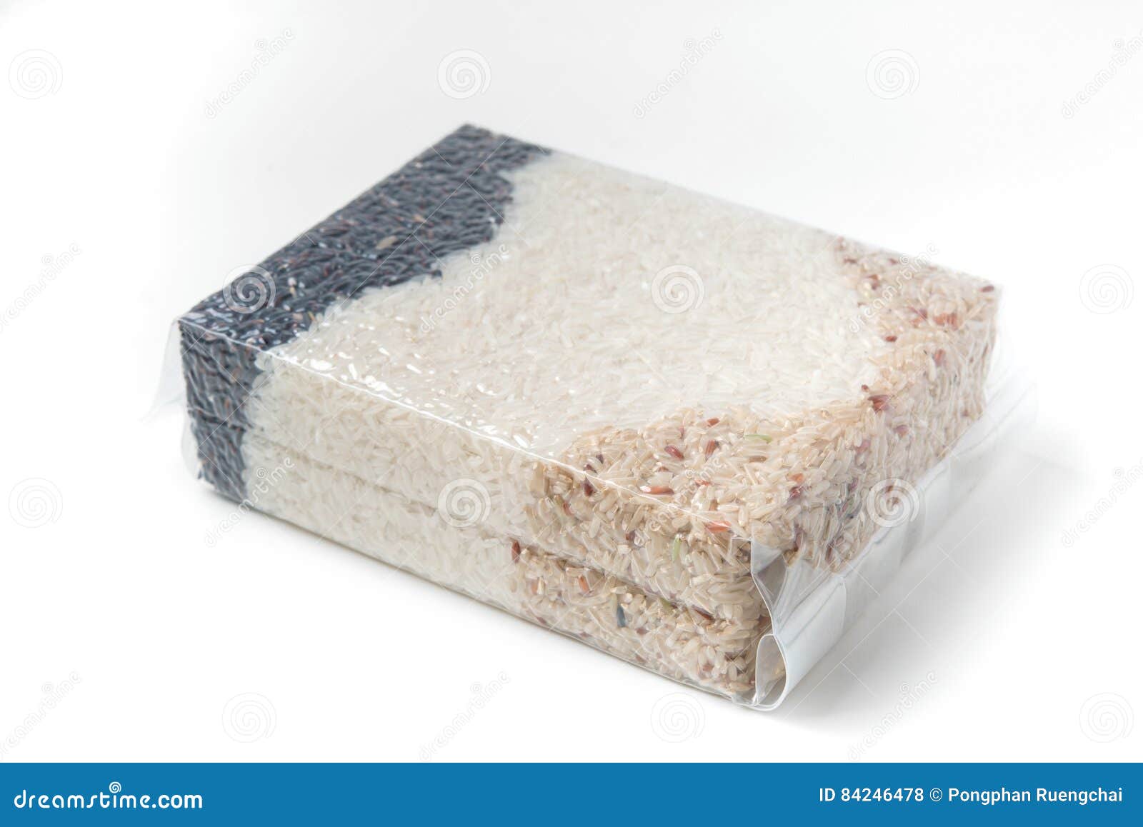 Rice in vacuum bag stock photo. Image of nature, meal - 84246478
