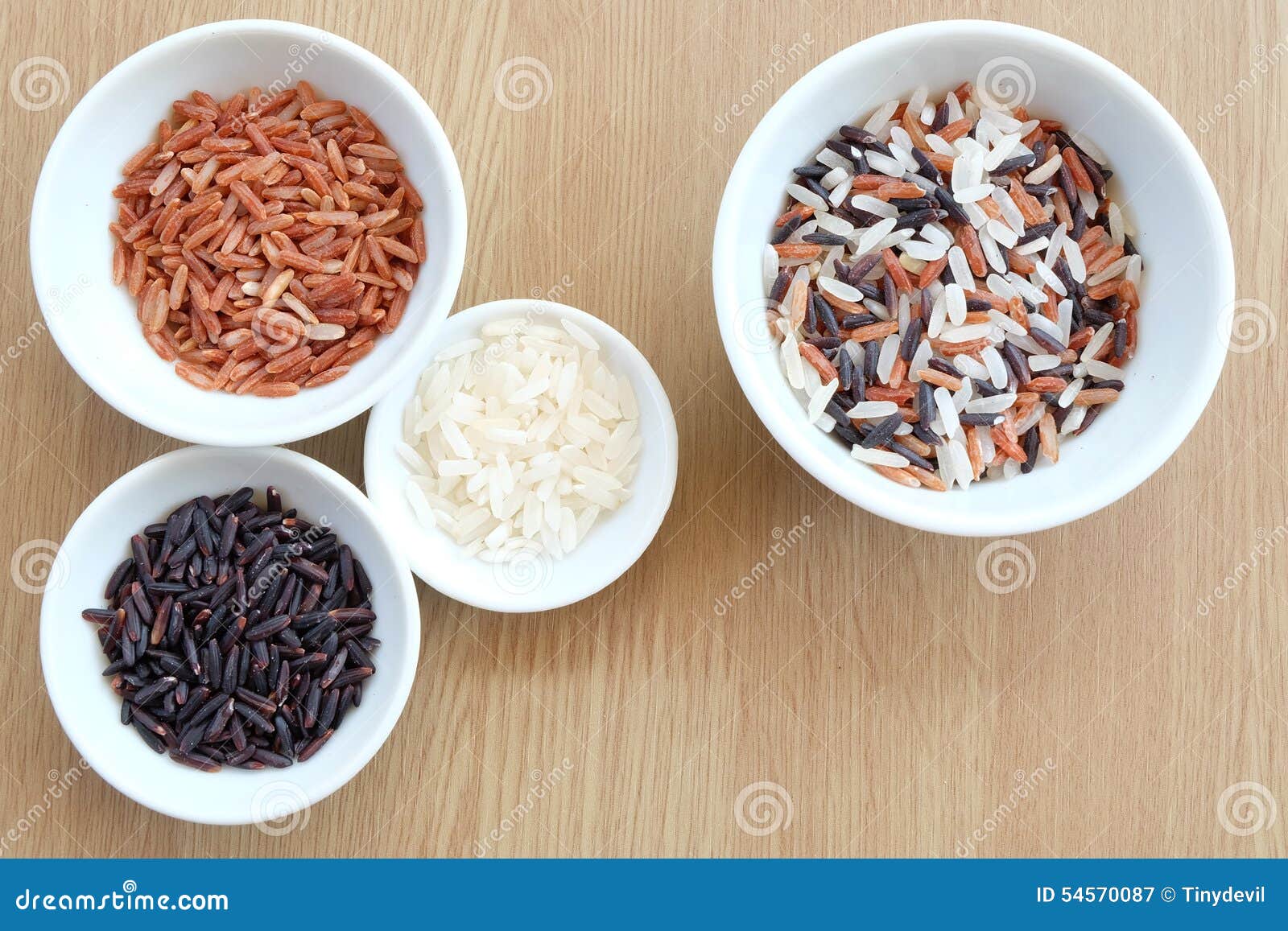 Rice Varieties in bowl stock image. Image of agriculture - 54570087