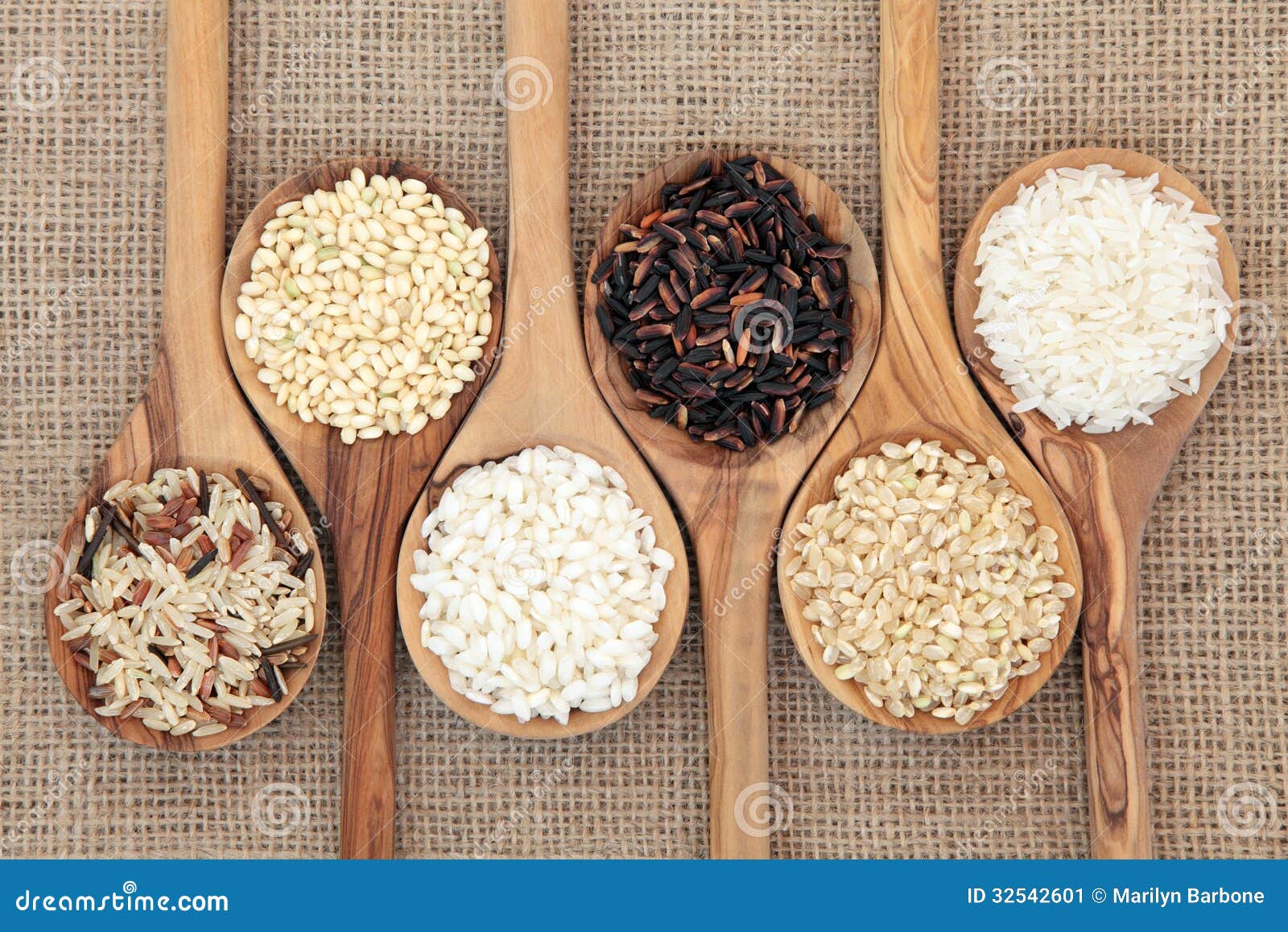 Rice Varieties stock image. Image of natural, ingredient - 32542601