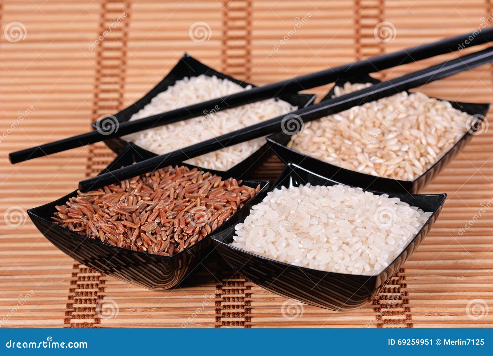 Rice Variety stock image. Image of natural, rice, sticky - 69259951
