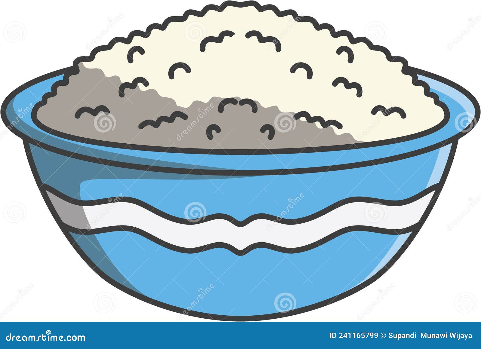 Rice Vector Object Design Illustration Hand Draw Stock Vector ...