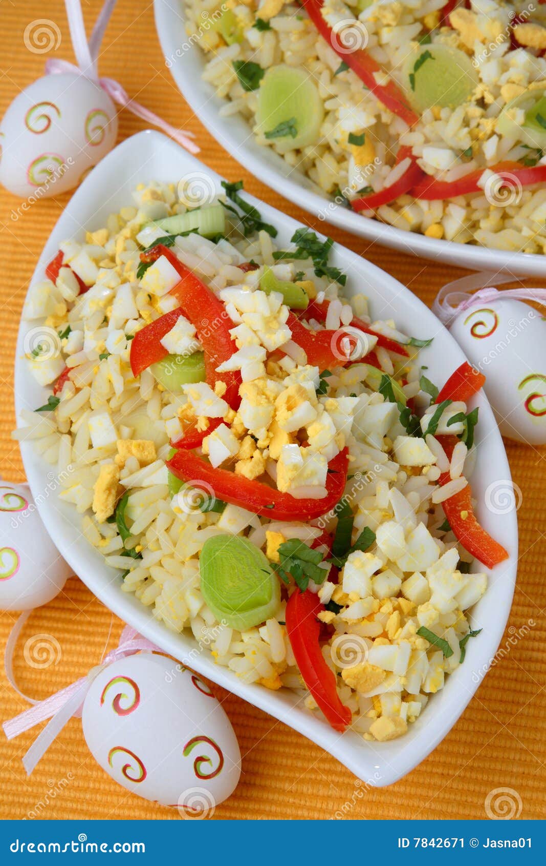 Rice with Vegetable and Egg Stock Image - Image of cuisine, easter: 7842671