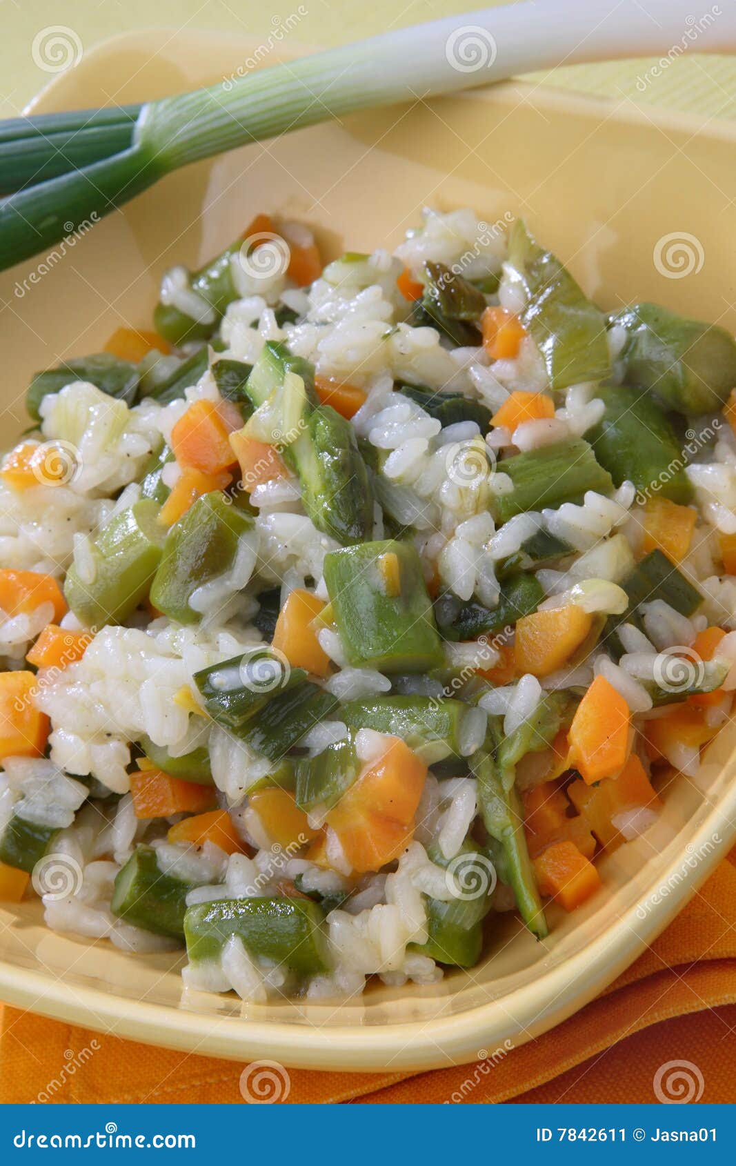 Rice with vegetable mix stock image. Image of piece, orange - 7842611