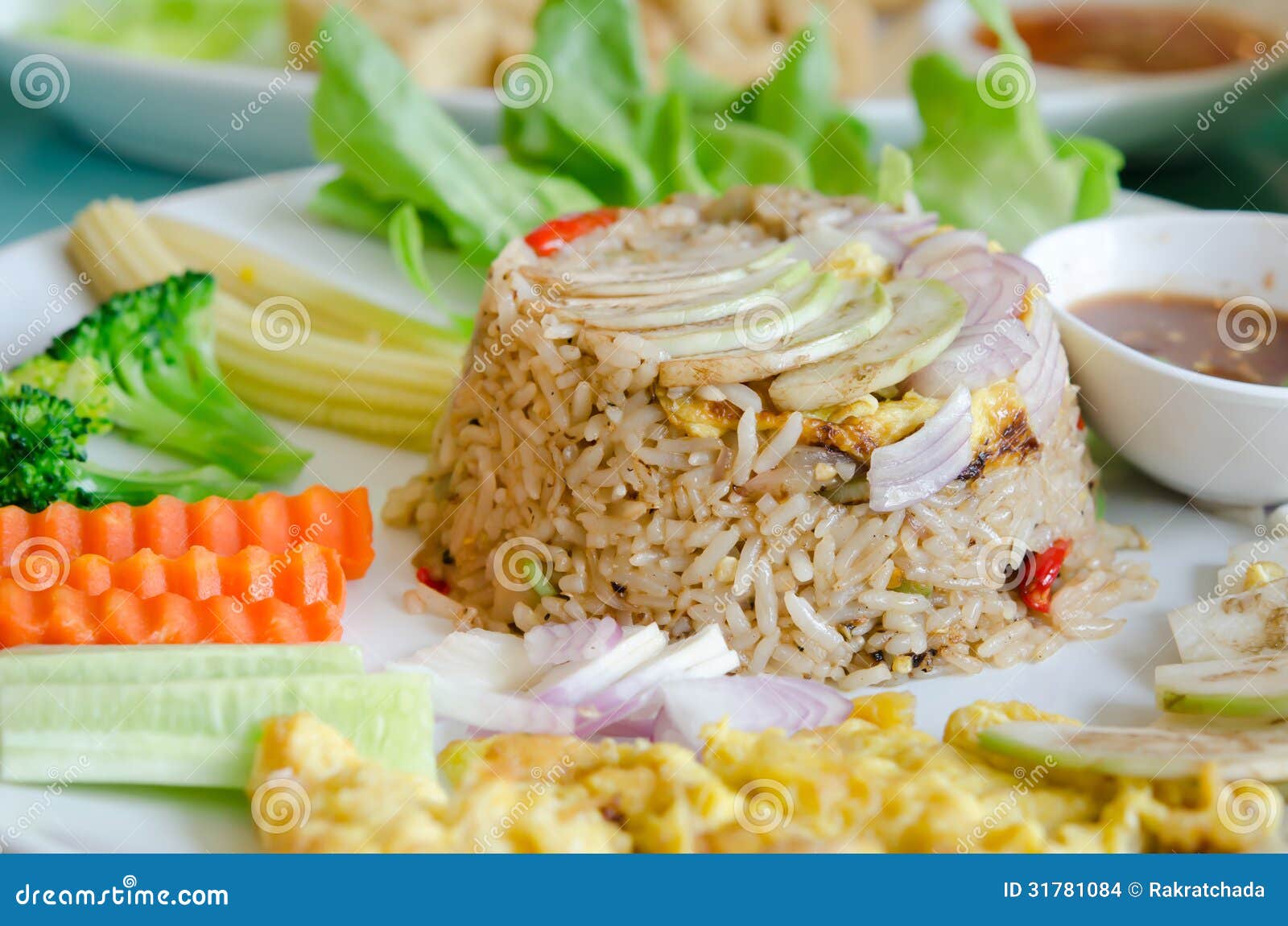 Rice and vegetable stock photo. Image of sweet, asian - 31781084