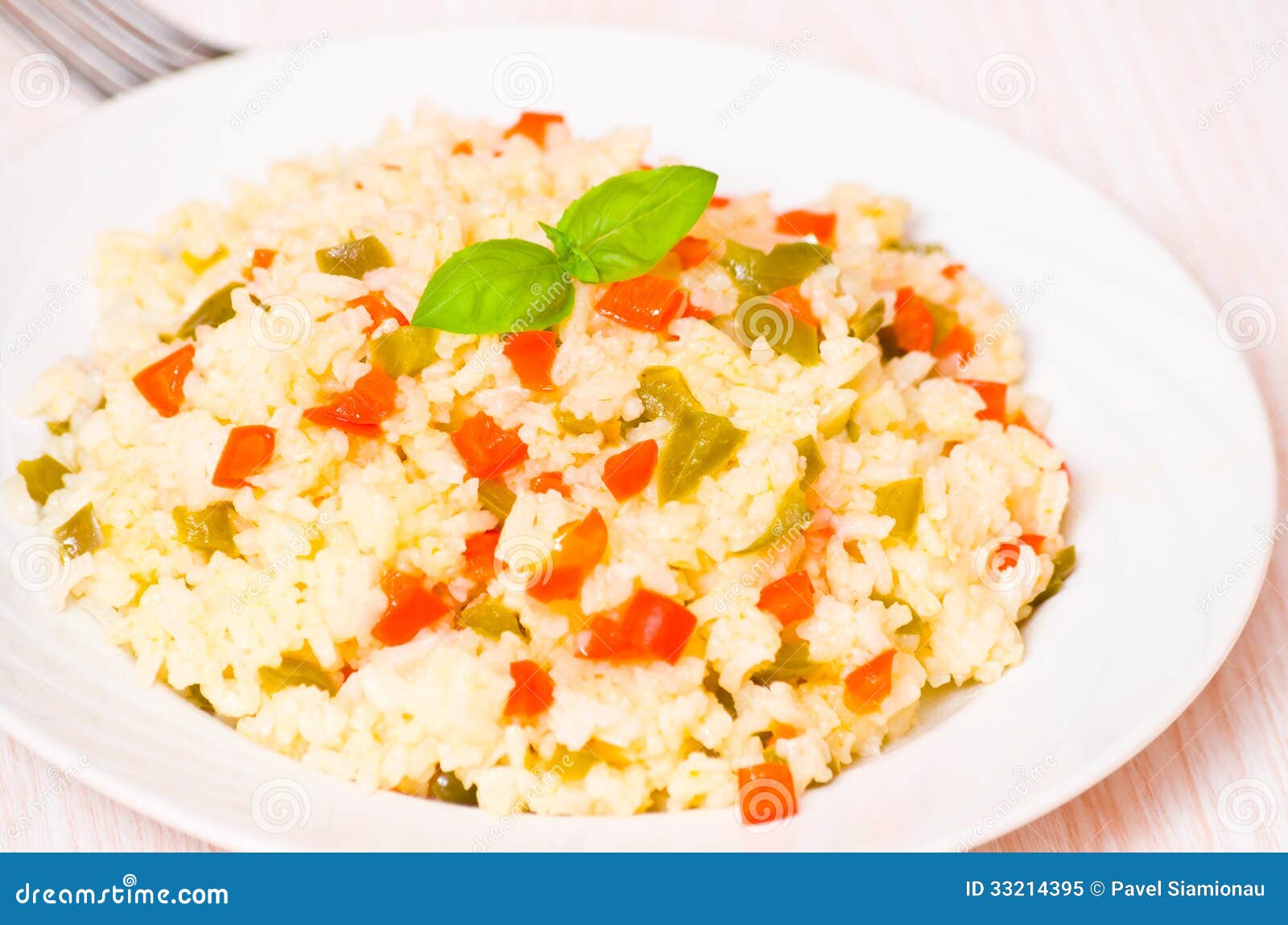 Rice with vegetables stock image. Image of cuisine, cooking - 33214395