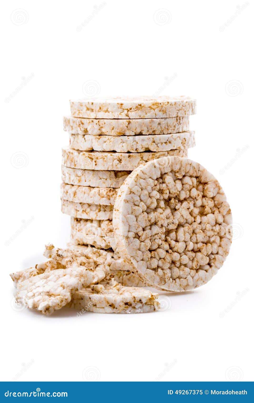 Rice wafers stock image. Image of carb, isolated, snack - 49267375