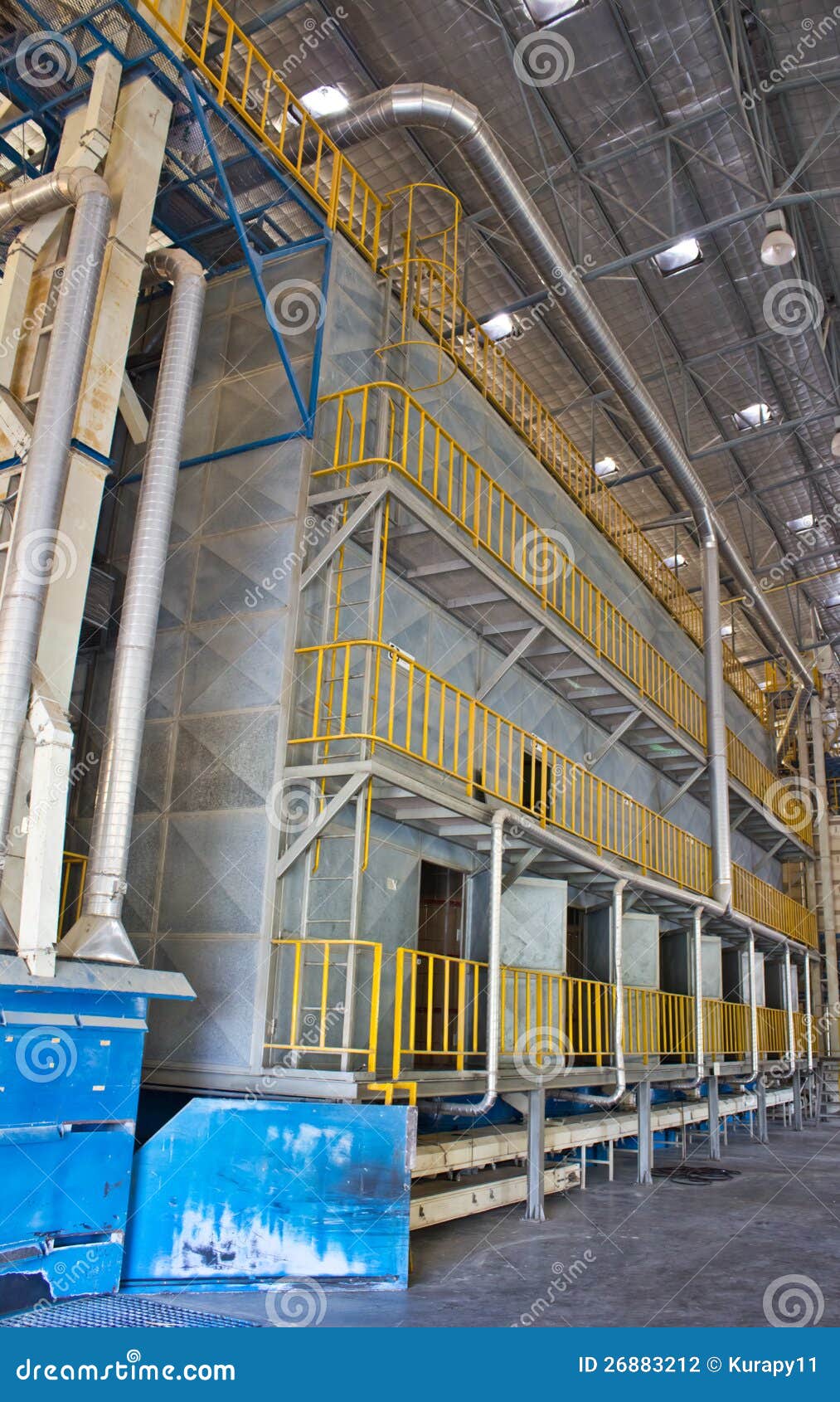 In a rice warehouse stock photo. Image of hangar, finished - 26883212