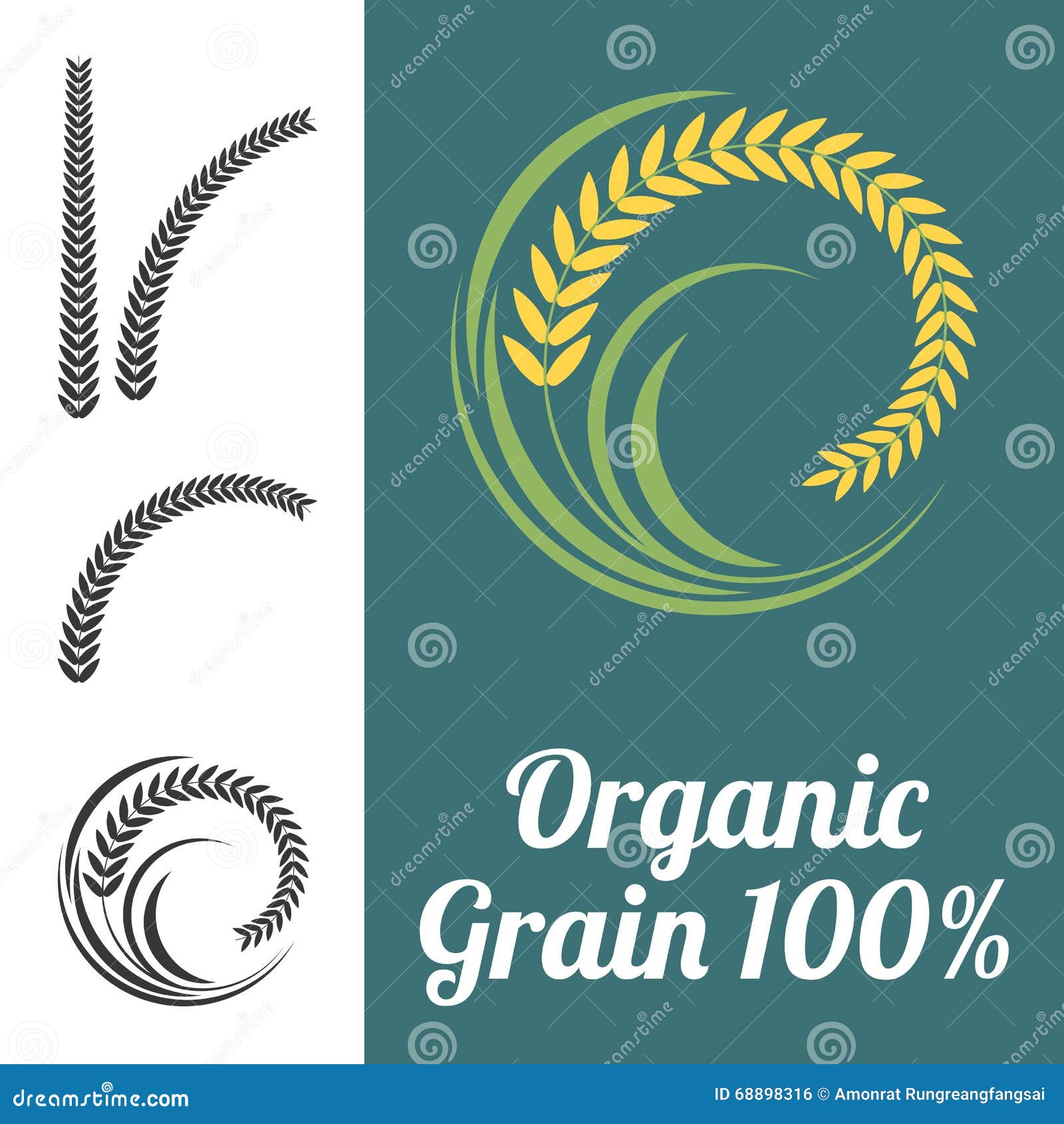 Grain Label Or Sticker, Vector | CartoonDealer.com #86975604