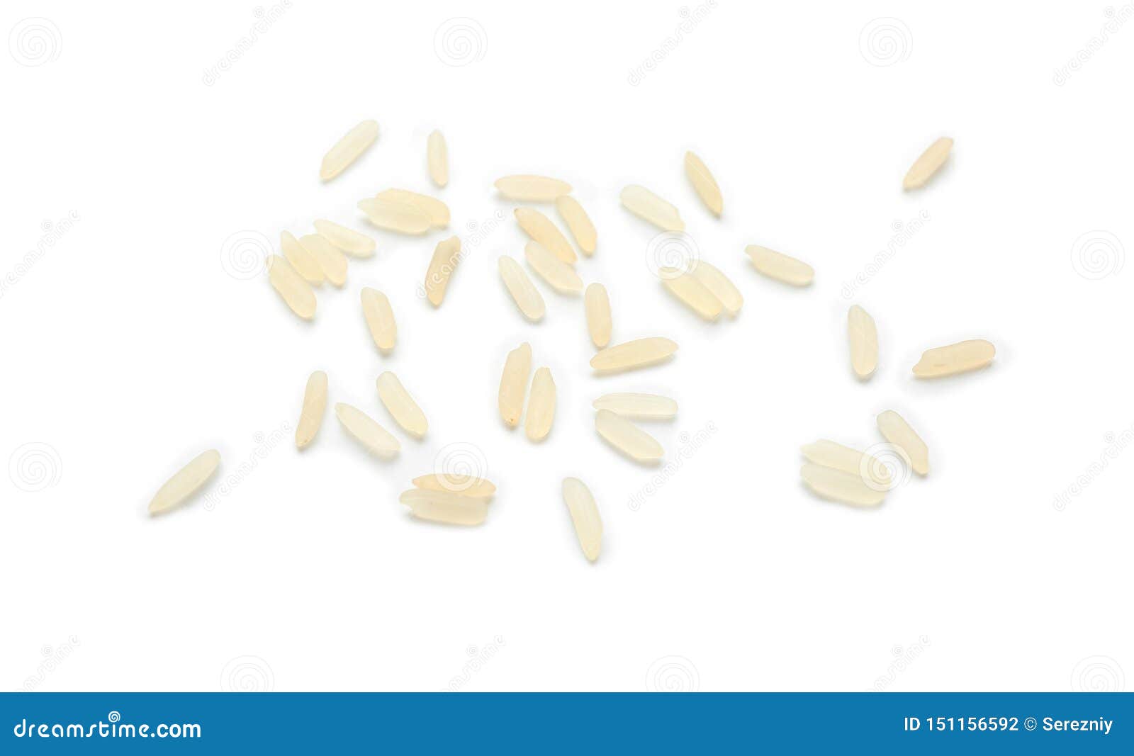 Rice on white background stock photo. Image of nutrition - 151156592