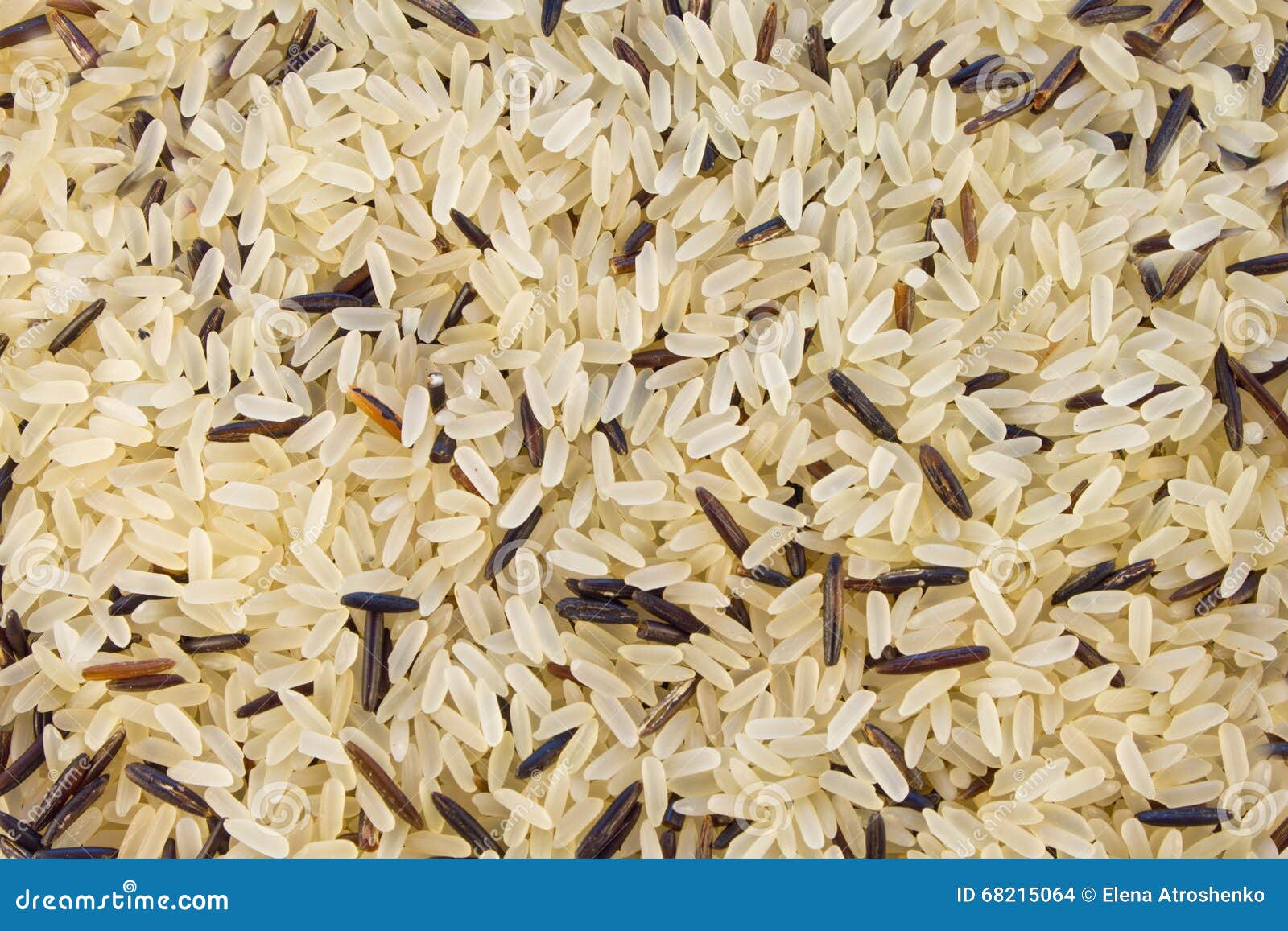 Rice White and Brown Color Closeup Stock Photo - Image of nutritious ...