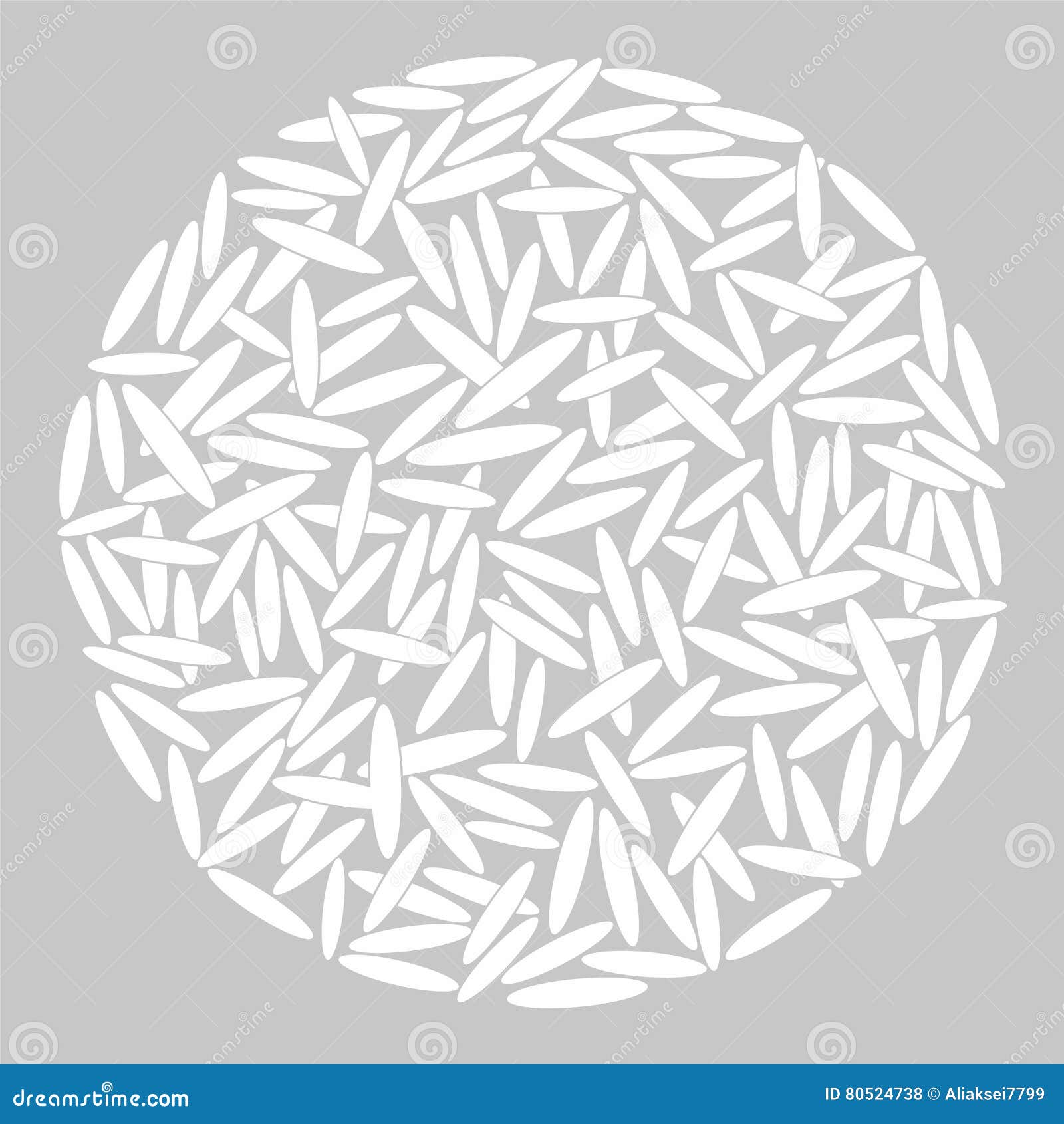 Rice stock vector. Illustration of rice, asian, flat - 80524738