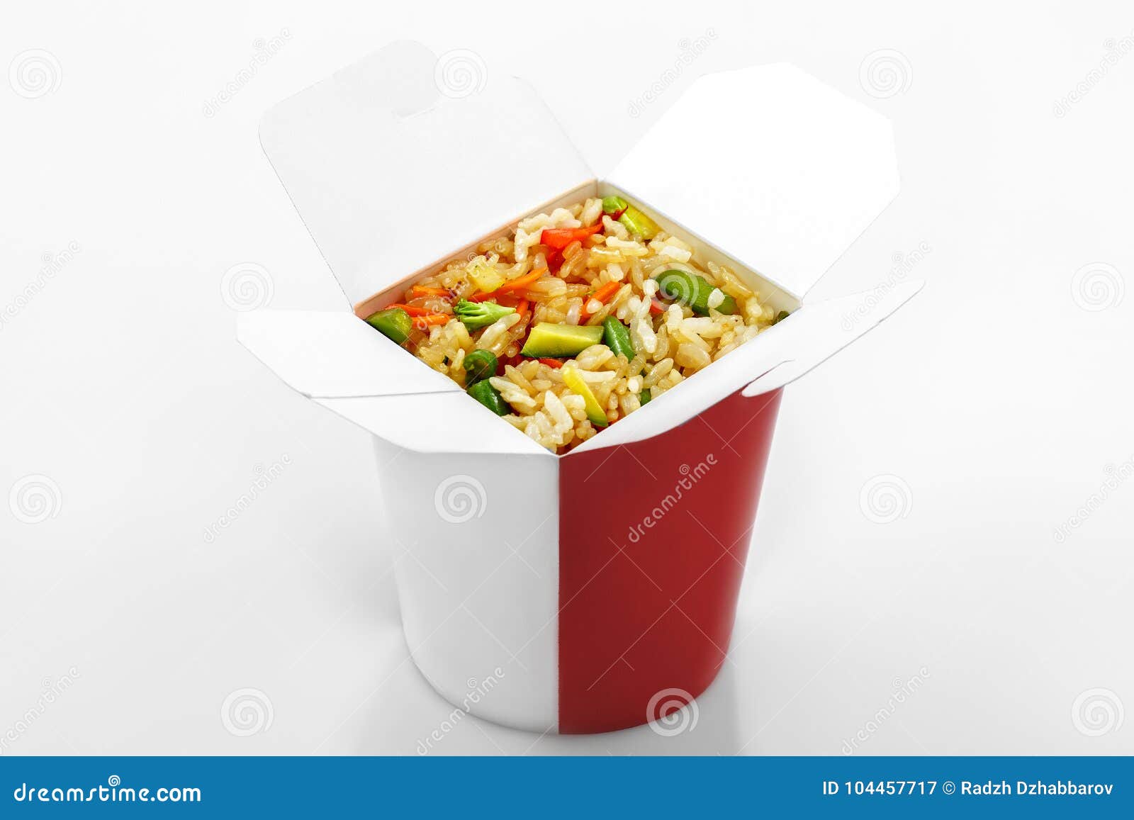 Rice Wok with Vegetables in Box Stock Image - Image of chicken ...