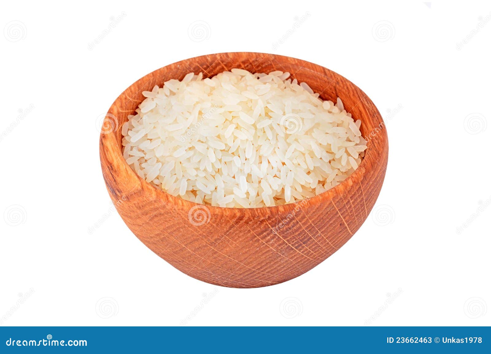 Rice in wooden bowl stock image. Image of chinese, healthy - 23662463