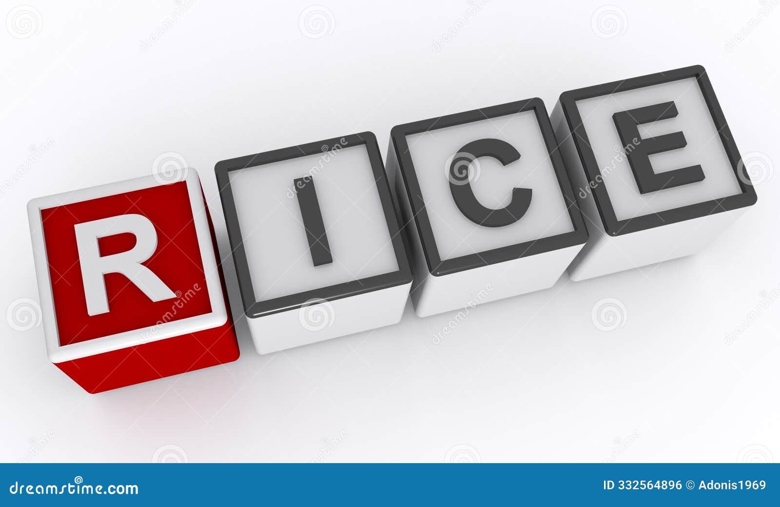 Rice Word Icon On A White Background Stock Image | CartoonDealer.com ...