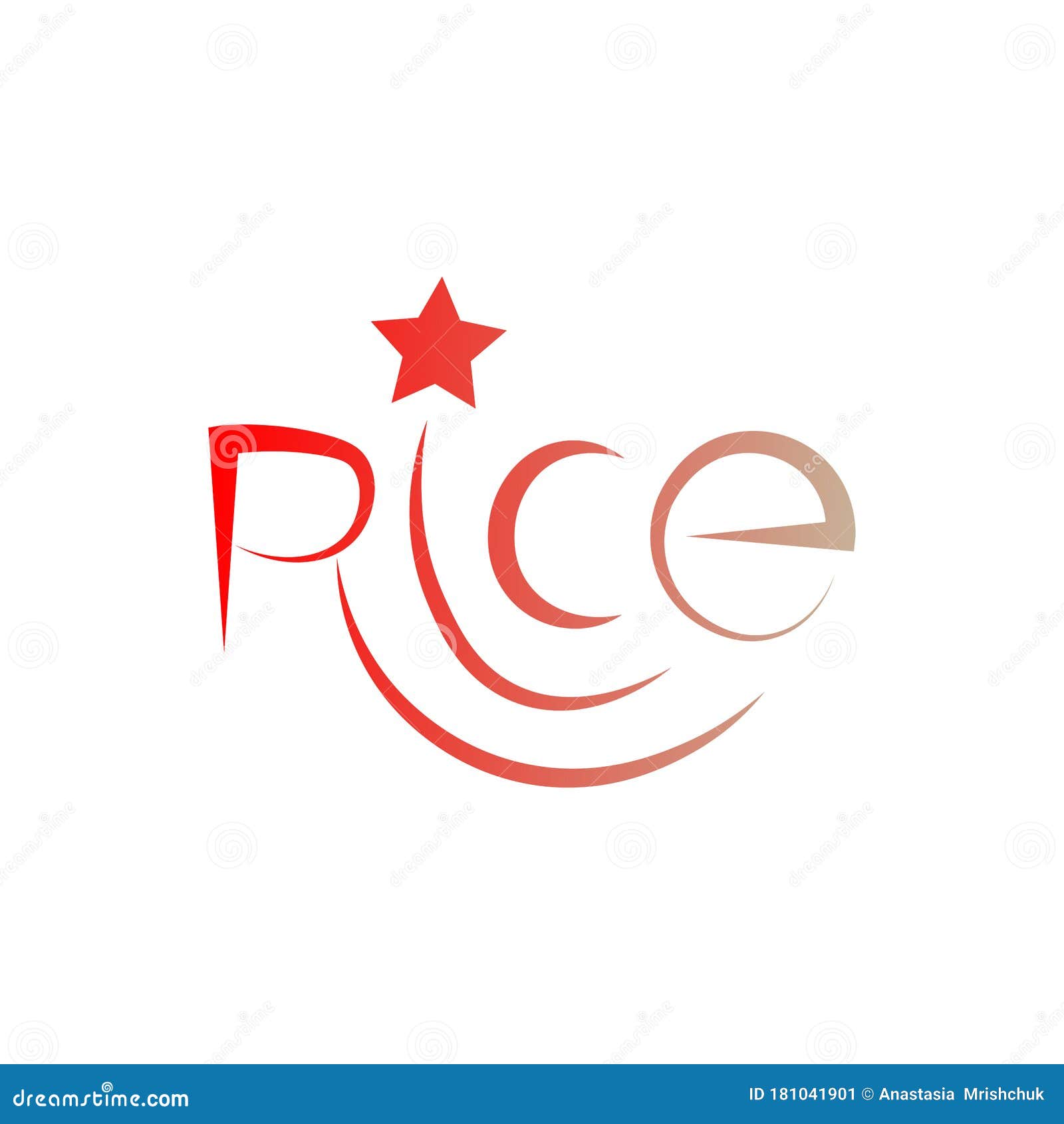 Rice Word Icon On A White Background Stock Image | CartoonDealer.com ...