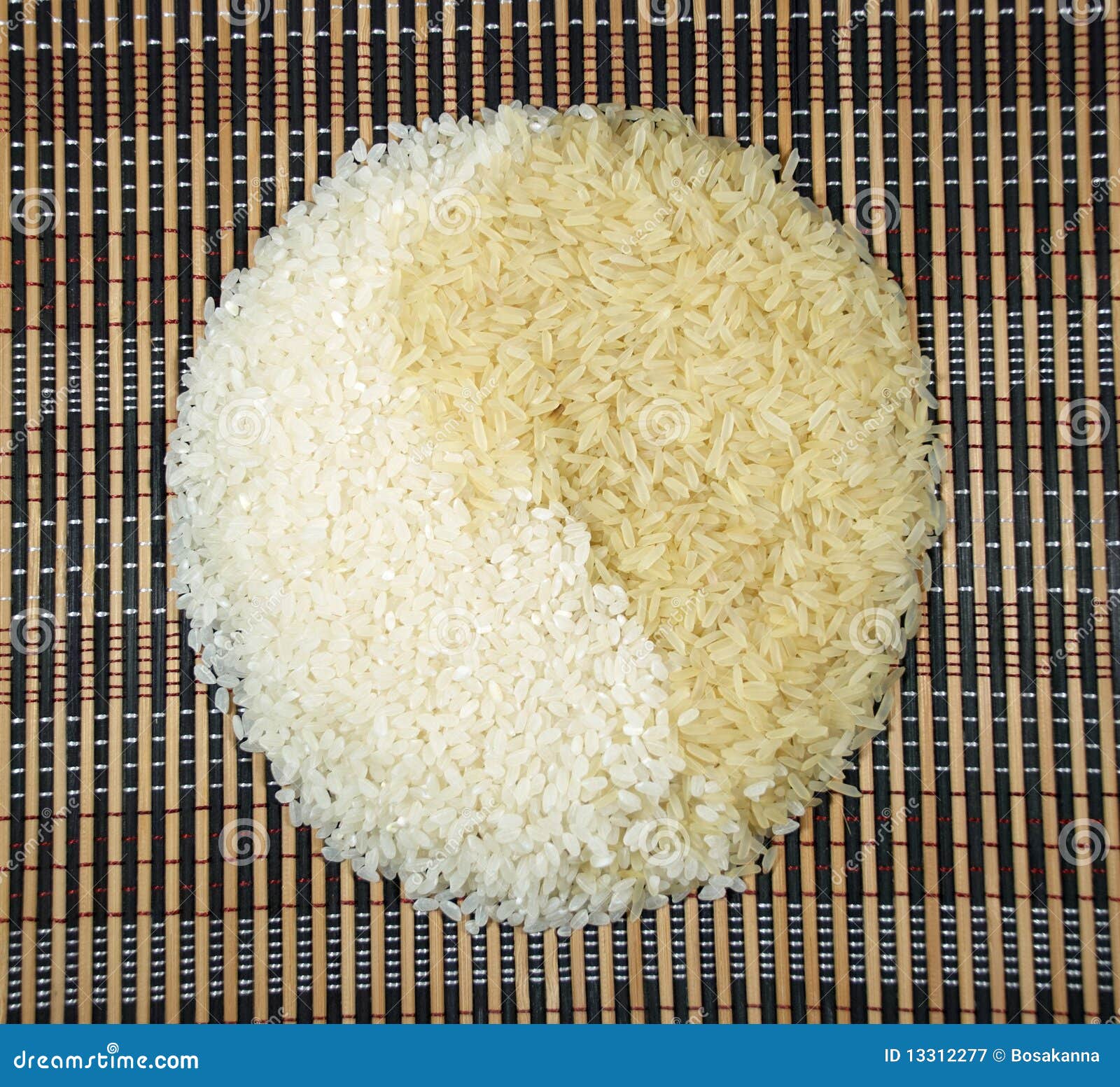 Rice yin yang stock image. Image of international, japanese - 13312277