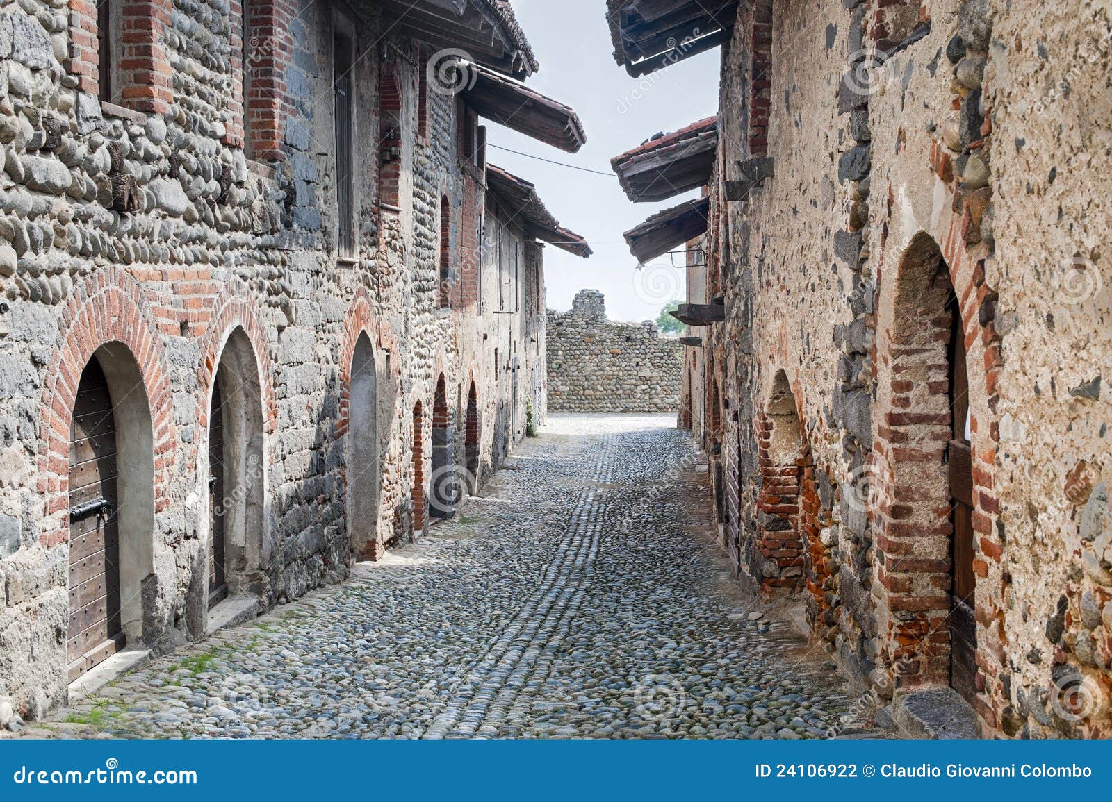 Ricetto of Candelo stock photo. Image of color, italy - 24106922