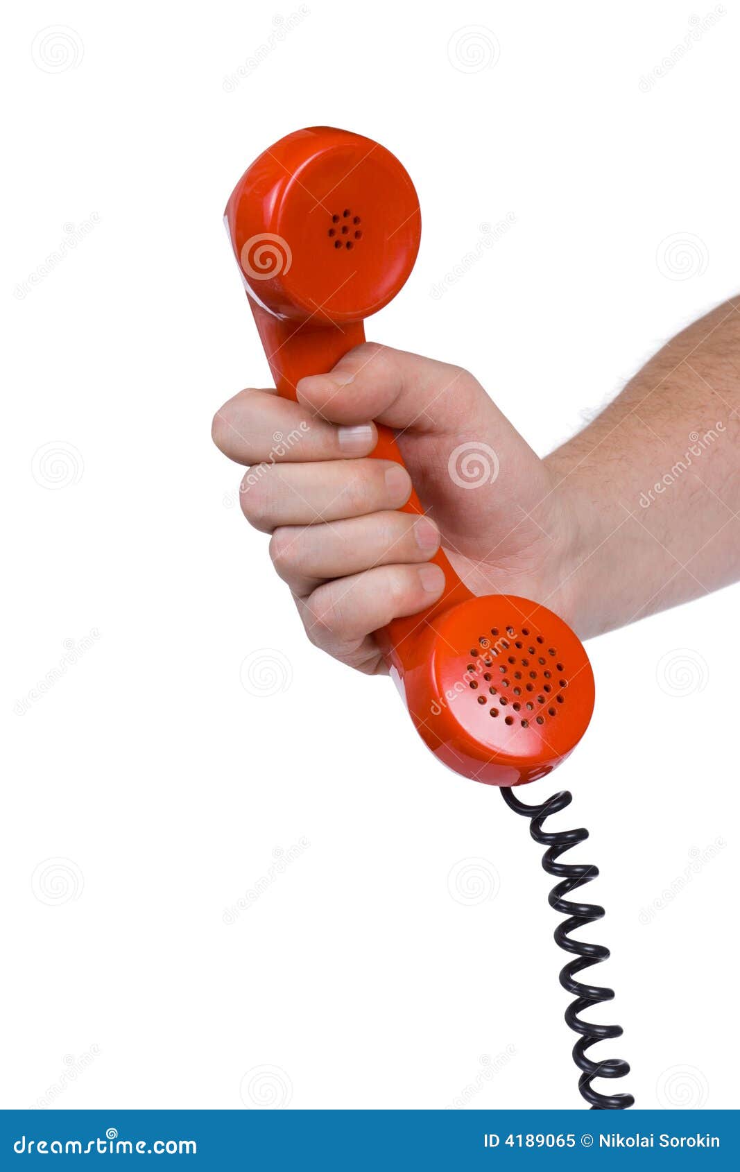 Ricevente Di Telefono E Della Mano Immagine Stock - Immagine di ...