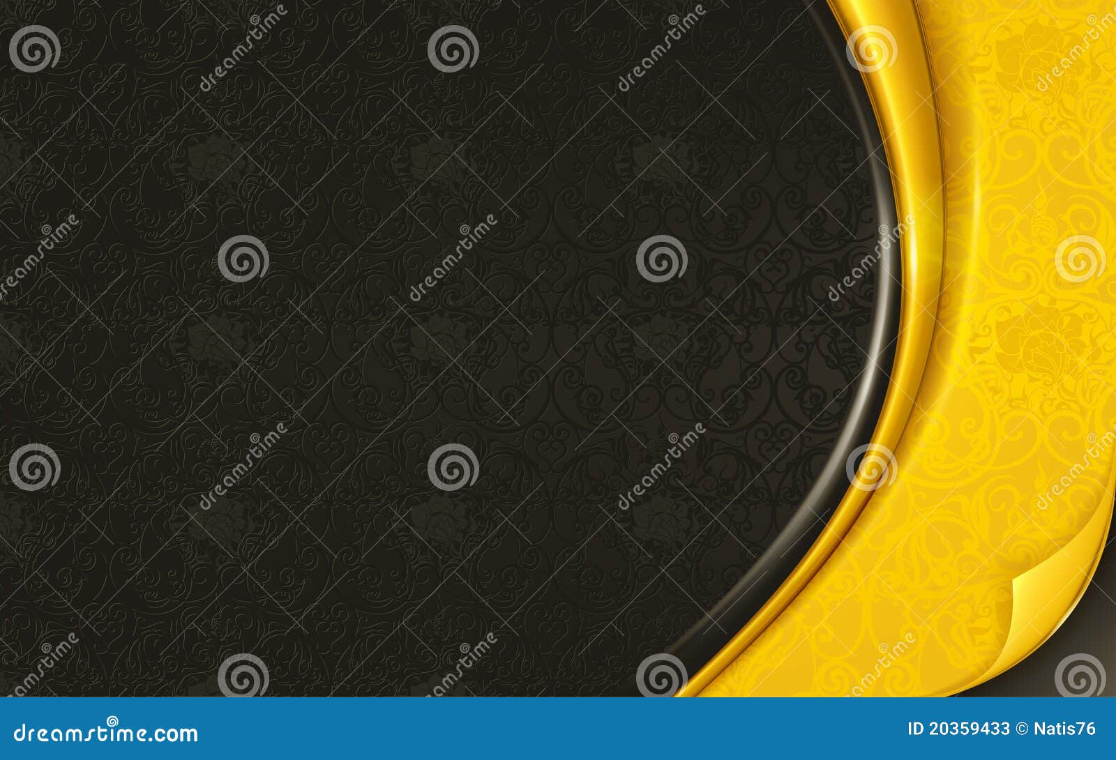 Rich Background With Patterned Gold Inlays Stock Image | CartoonDealer ...