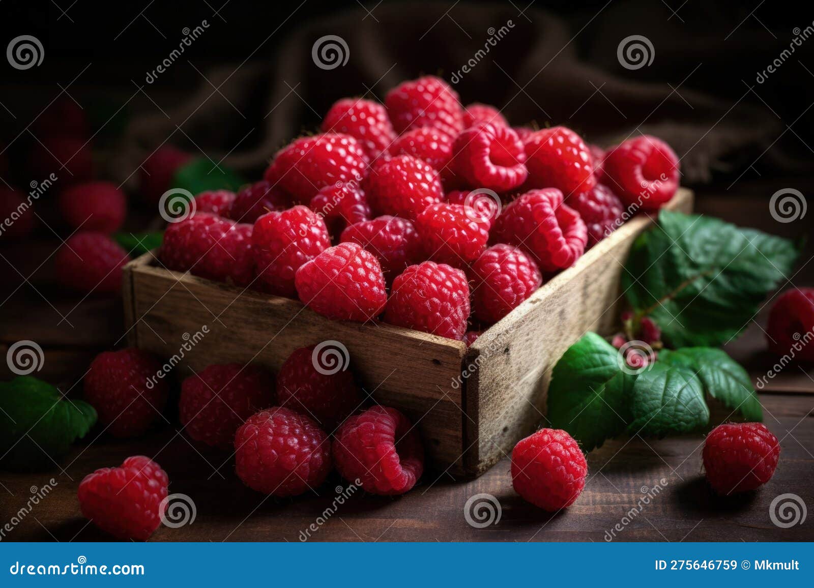 Rich Background with Lots of Raspberries Generative AI Stock ...