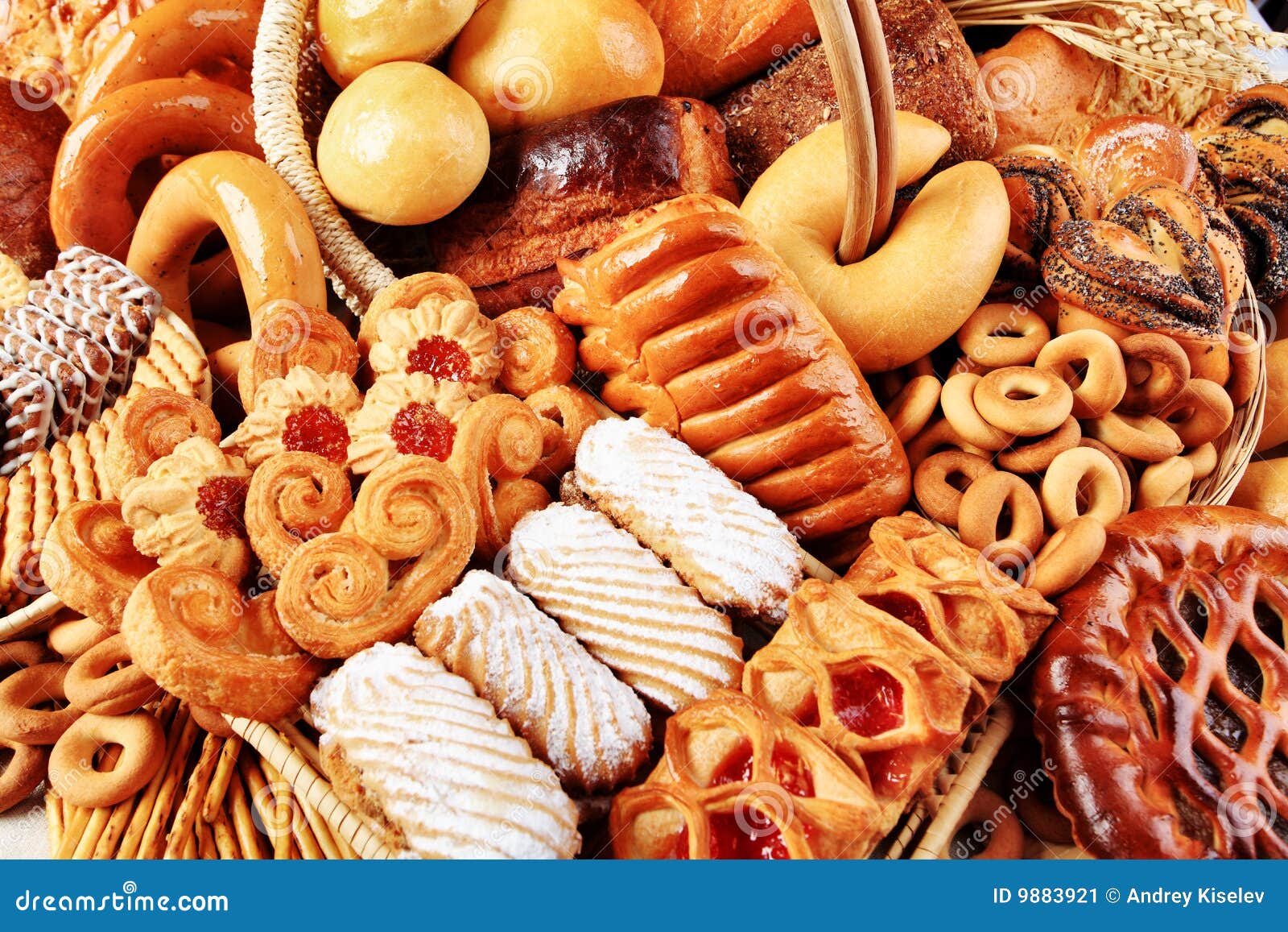 Bread. Bakery. Bakery Plant. Production Of Bread. Fresh White Bread ...