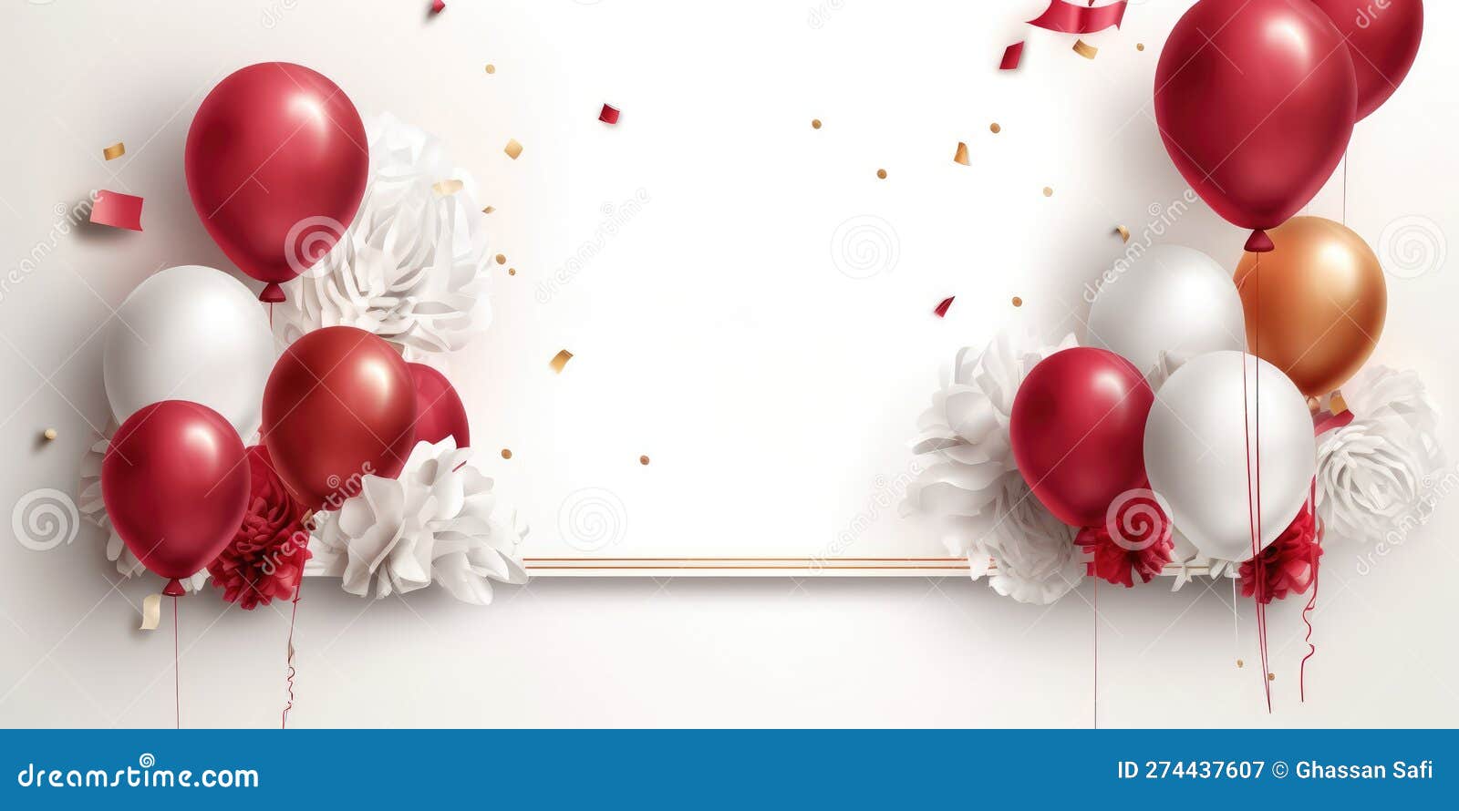 Rich, Banner Background Template., Blank Banner Layout Design. Cartoon ...