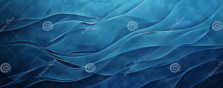 A Rich Blue Background with a Subtle Pattern of Overlapping Waves ...