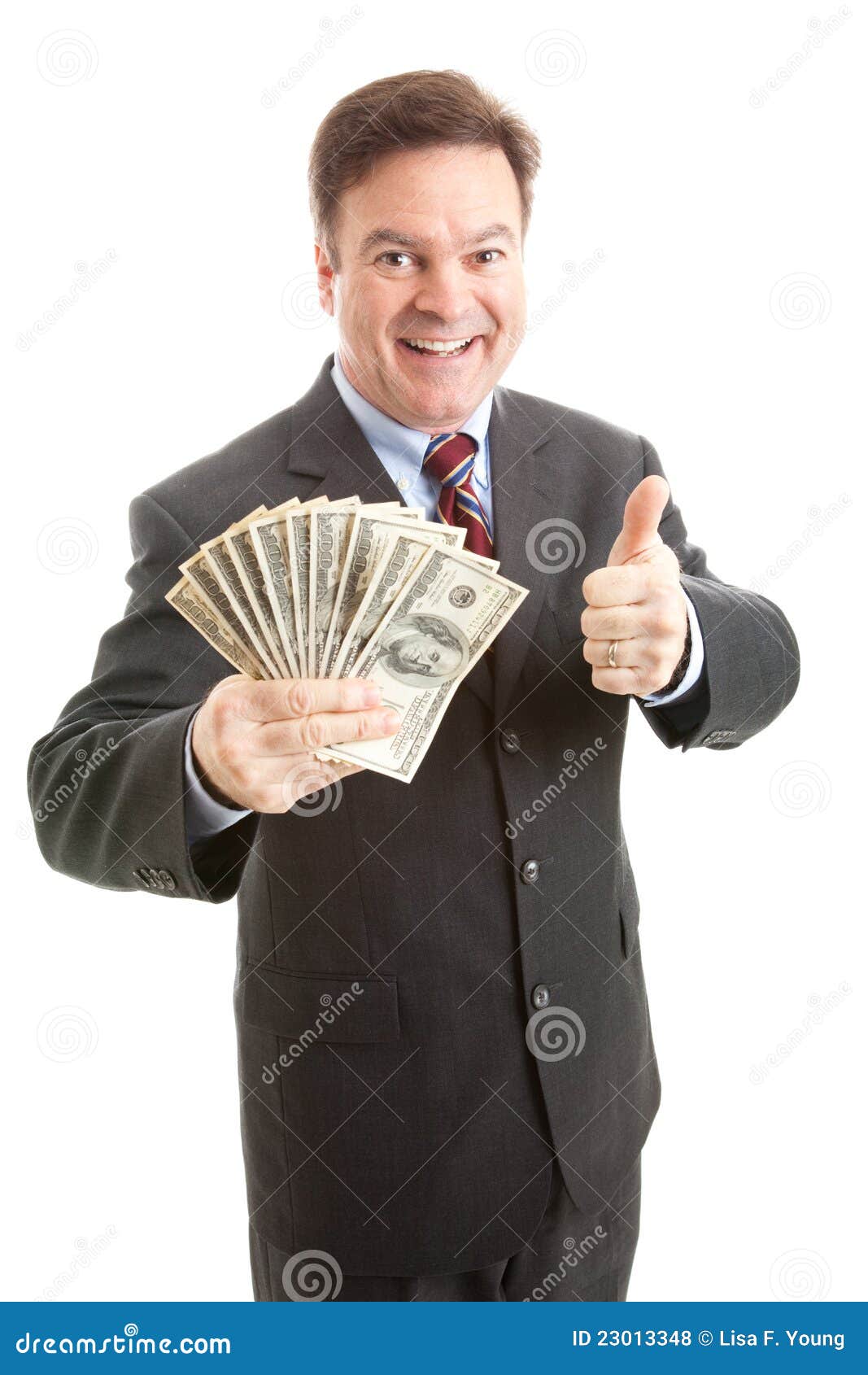 Rich Businessman Thumbsup stock photo. Image of corporate - 23013348